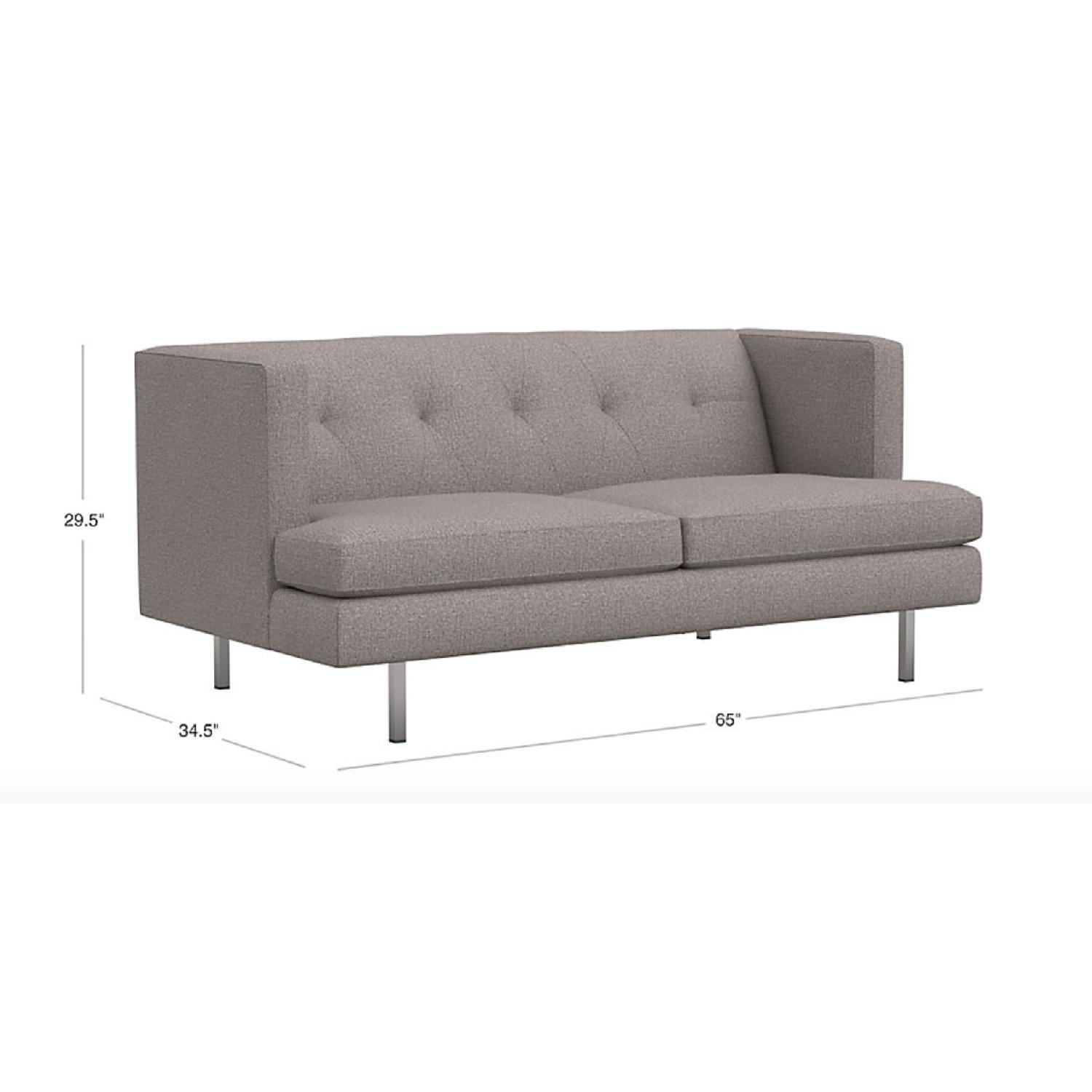 CB2 Avec Apartment Sofa in Carbon - AptDeco