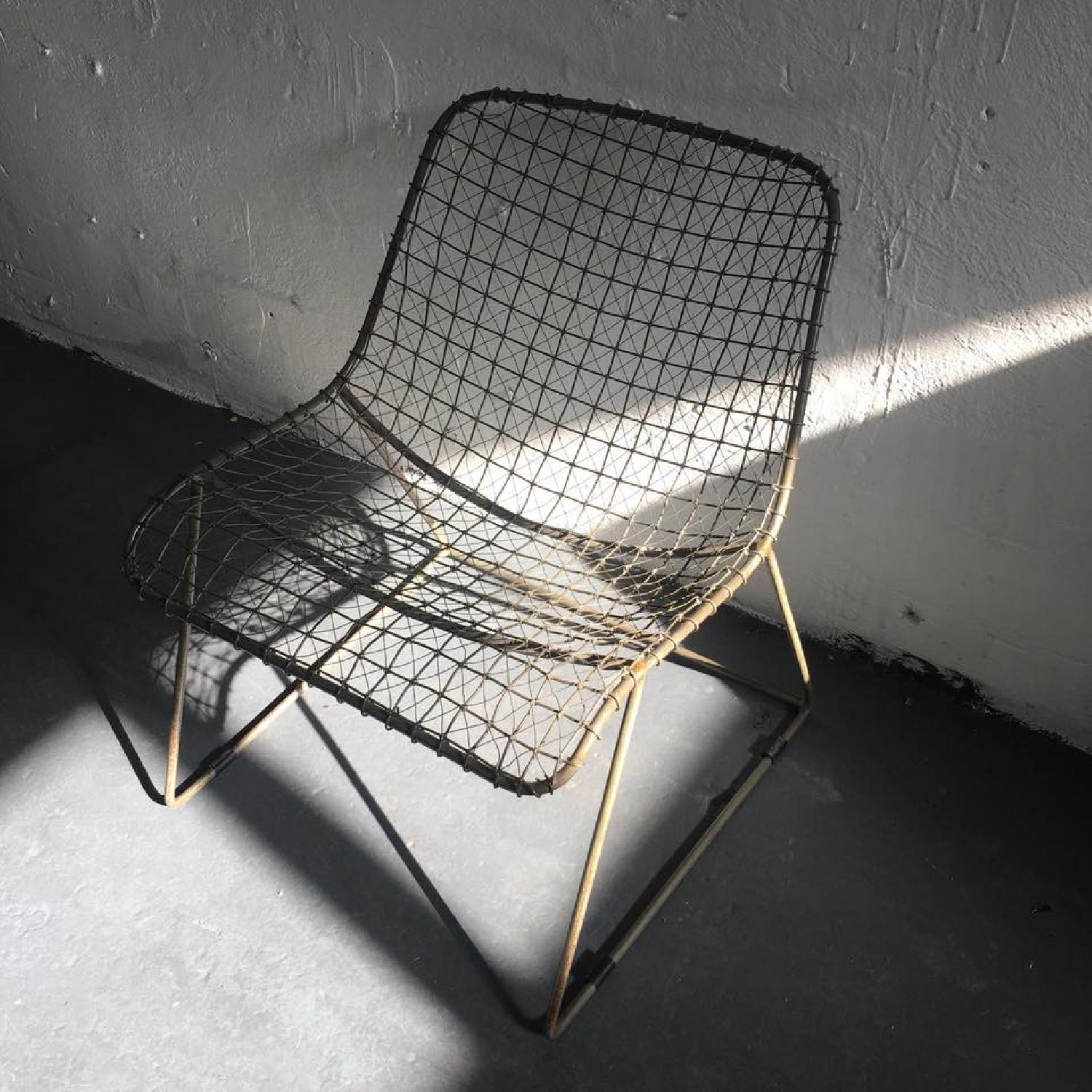 CB2 Mesh Wire Chair - AptDeco