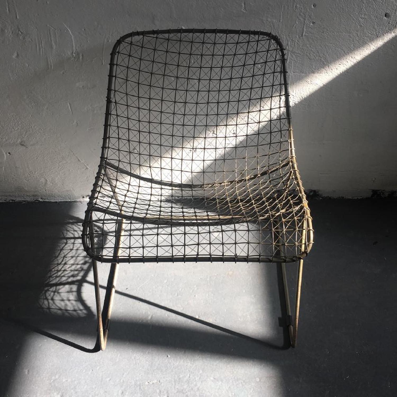CB2 Mesh Wire Chair - AptDeco