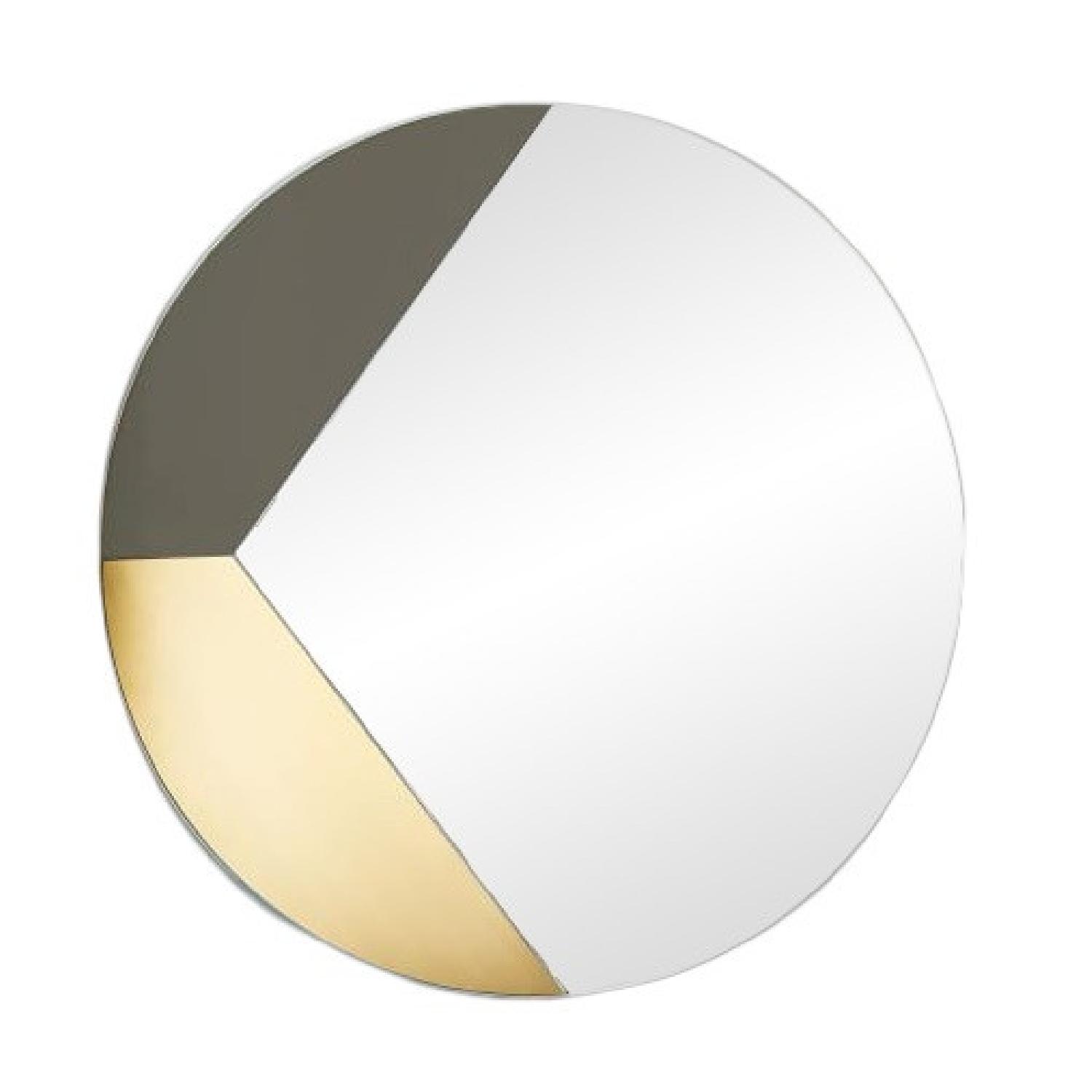 West Elm Geo Shapes Round Mirror - AptDeco