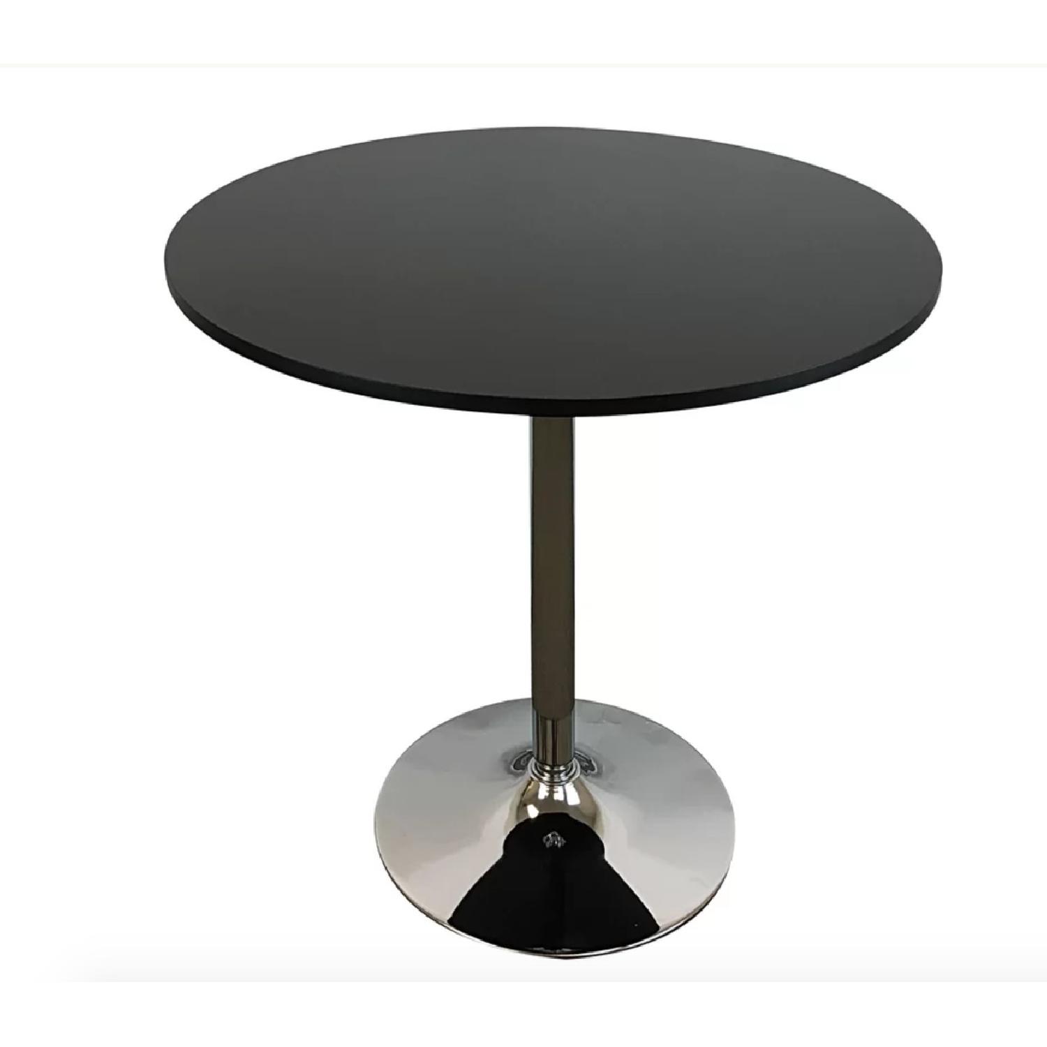 Wade Logan Mikaela Dining Table in Black/Silver - AptDeco