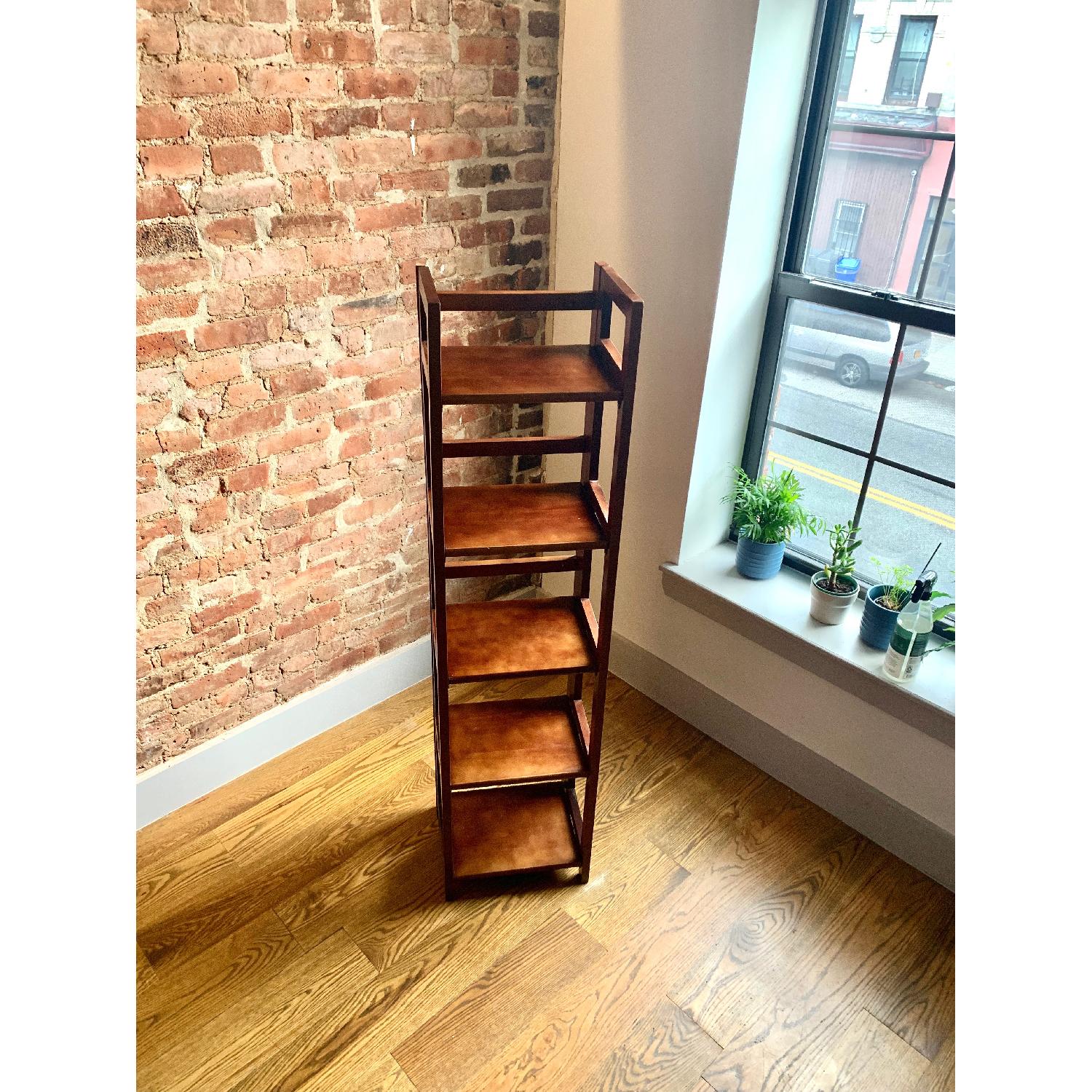 Container Store Java Solid Wood Folding Tower - AptDeco