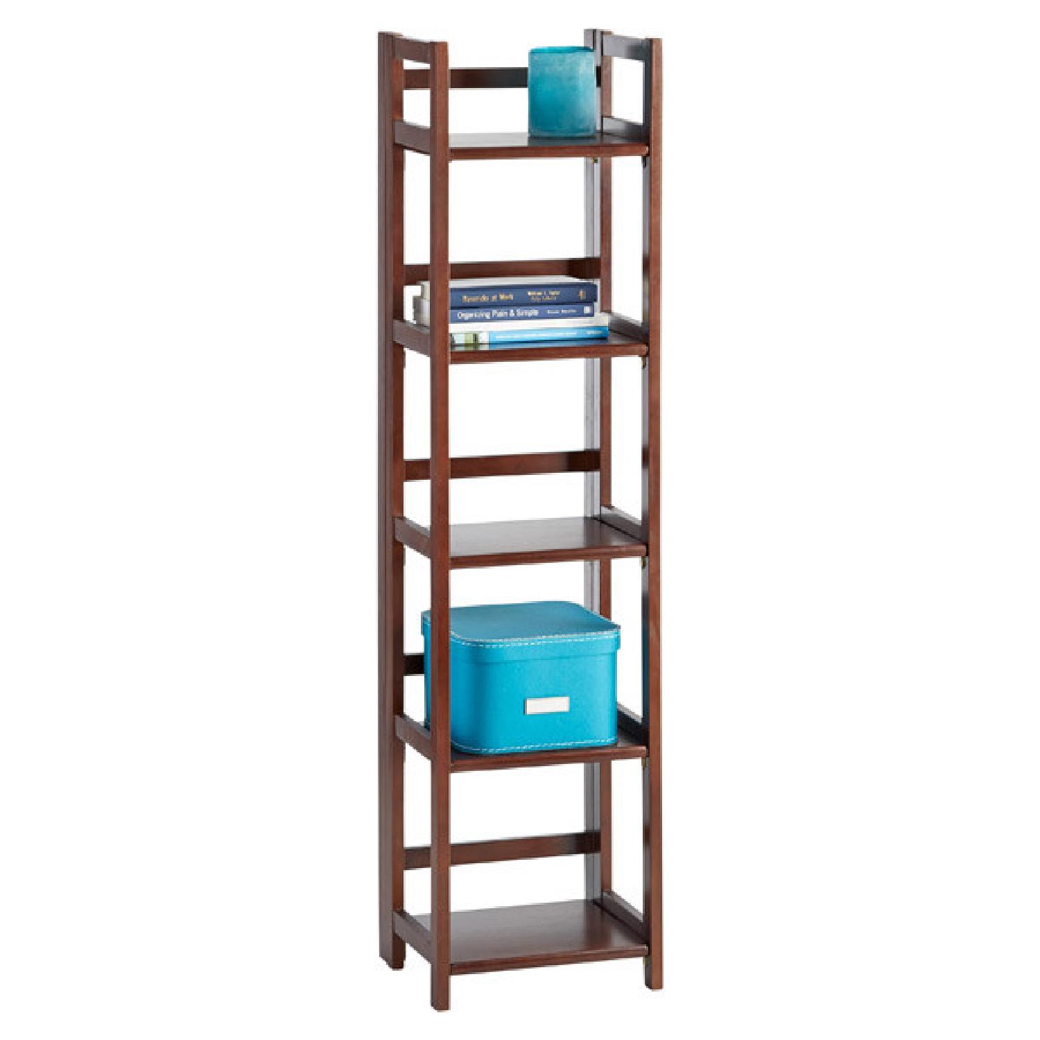Container Store Java Solid Wood Folding Tower - AptDeco