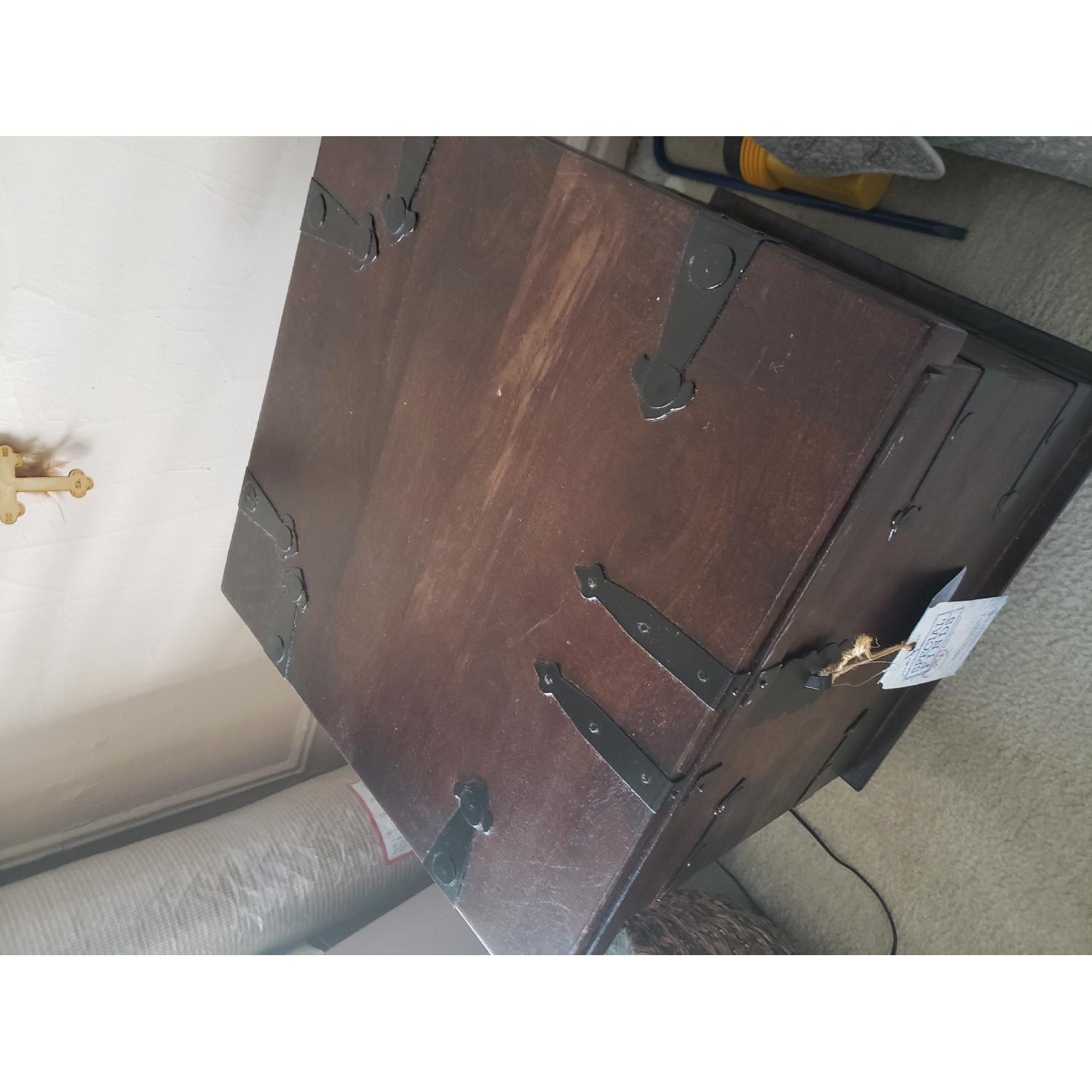 Pier 1 Wood Trunk - AptDeco