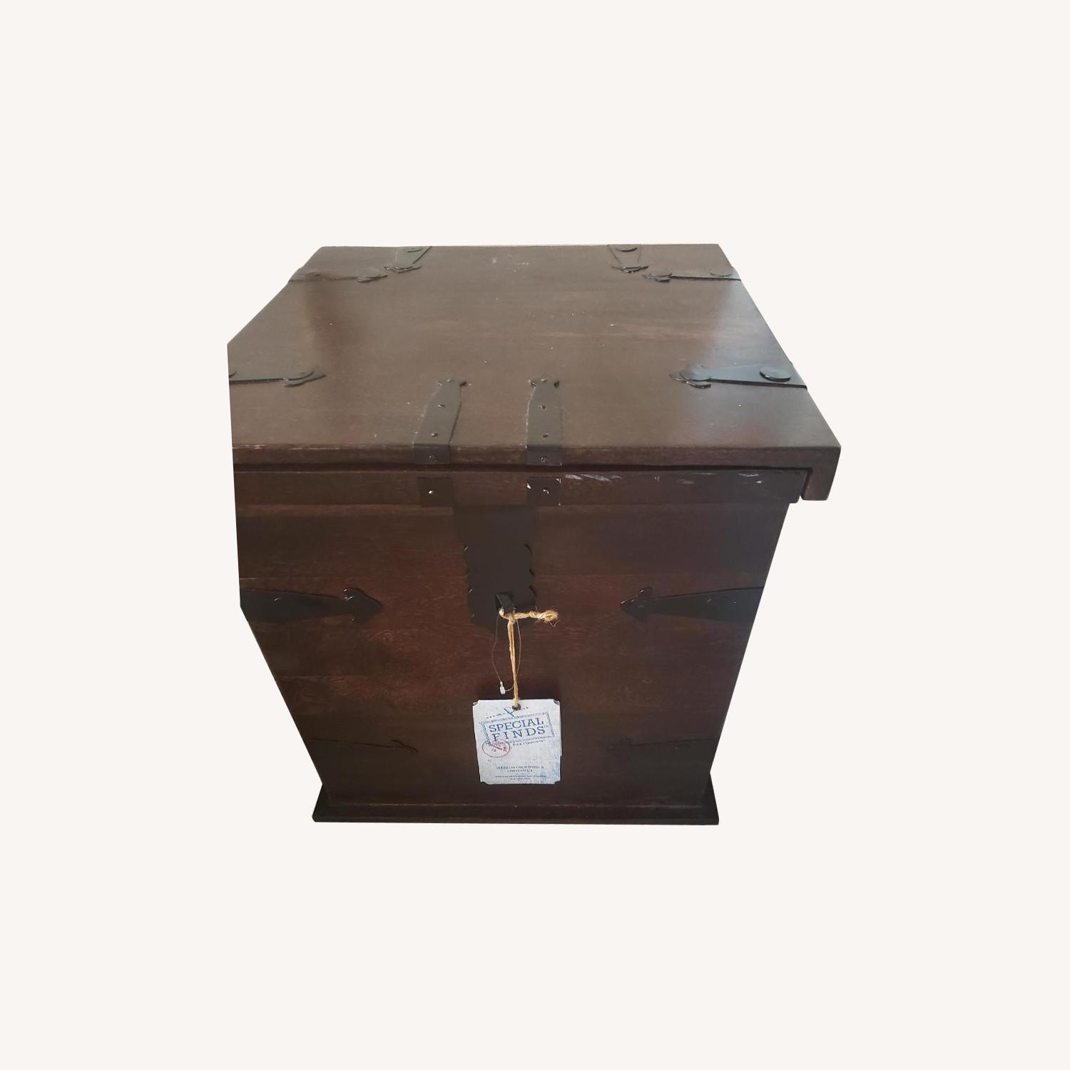 Pier 1 Wood Trunk - AptDeco