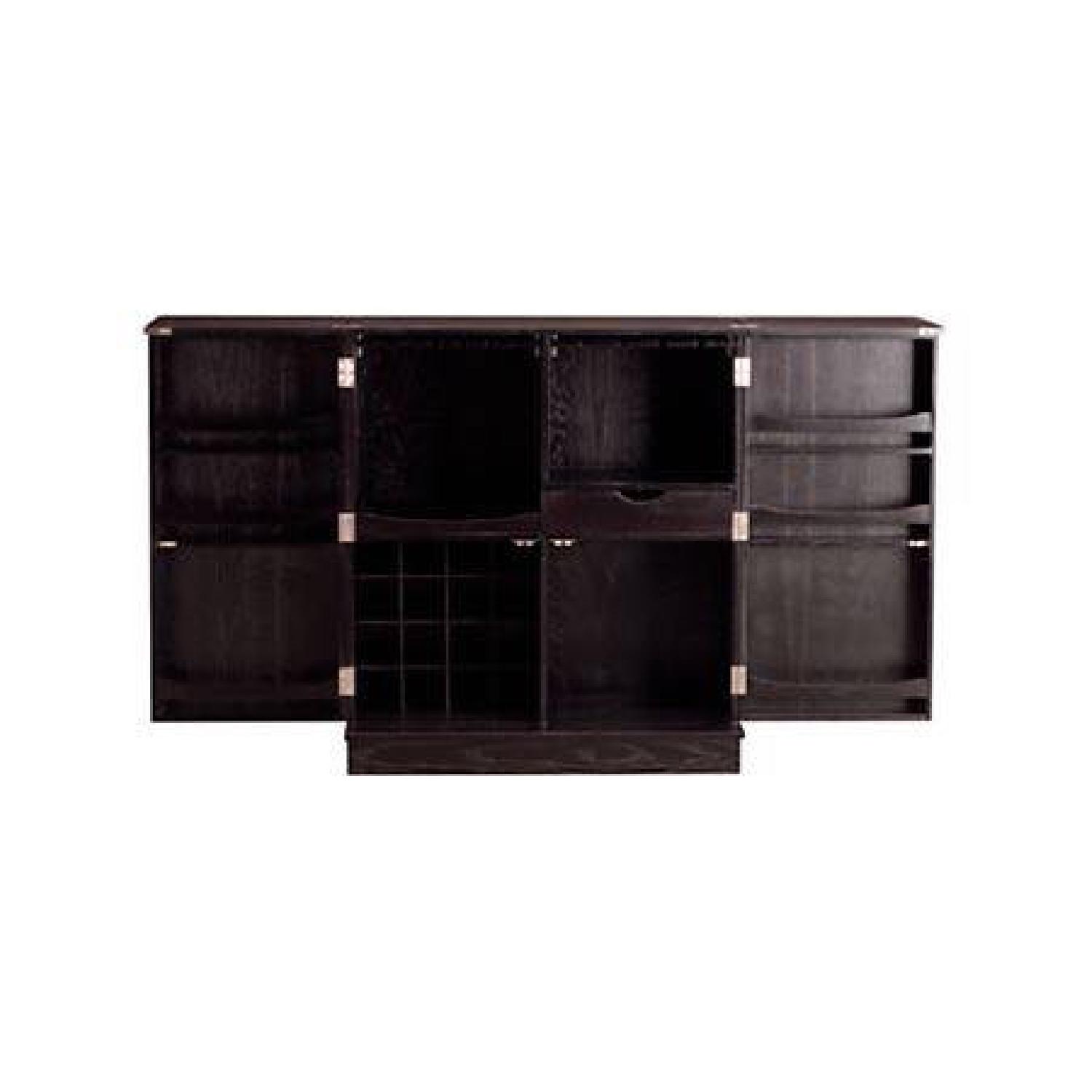 Crate & Barrel Steamer Chest Bar Cabinet - AptDeco