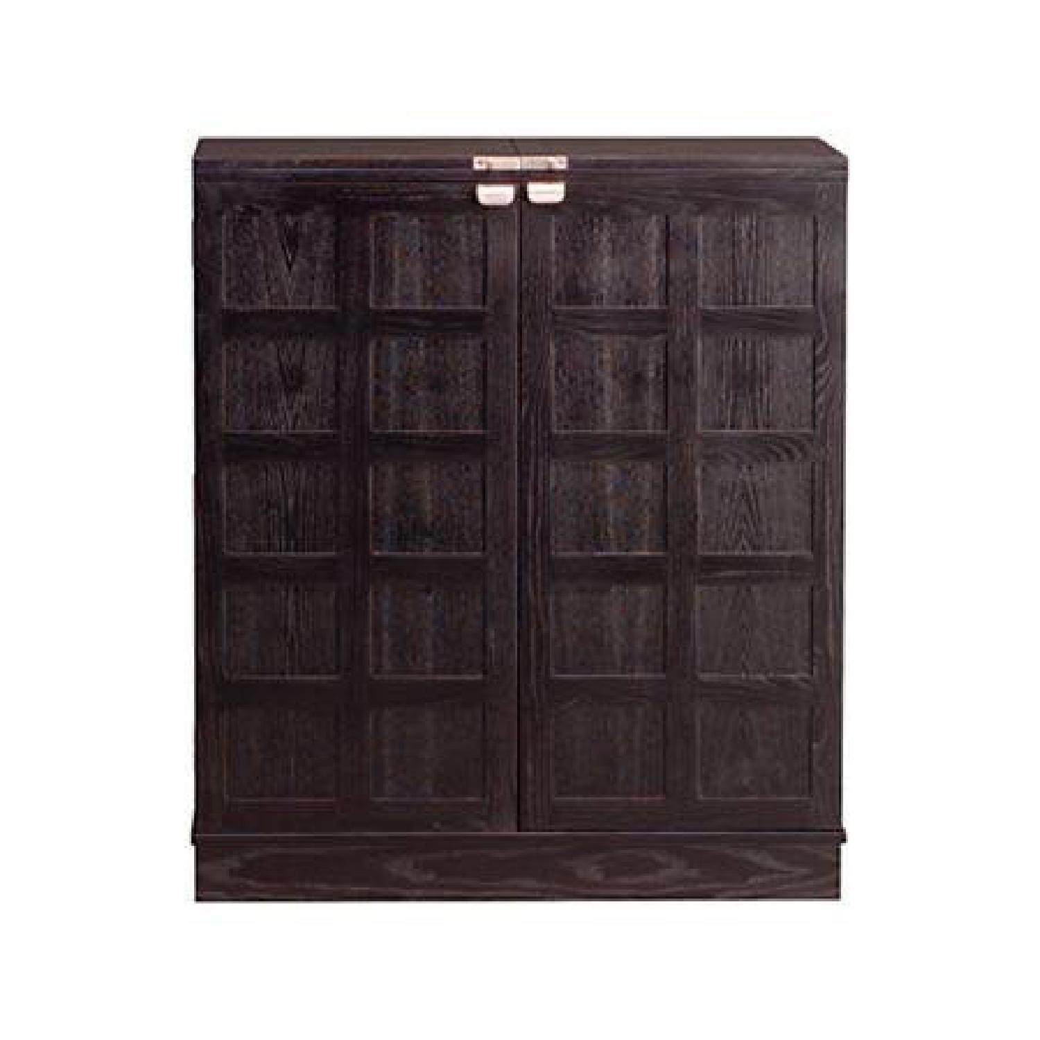 Crate & Barrel Steamer Chest Bar Cabinet - AptDeco