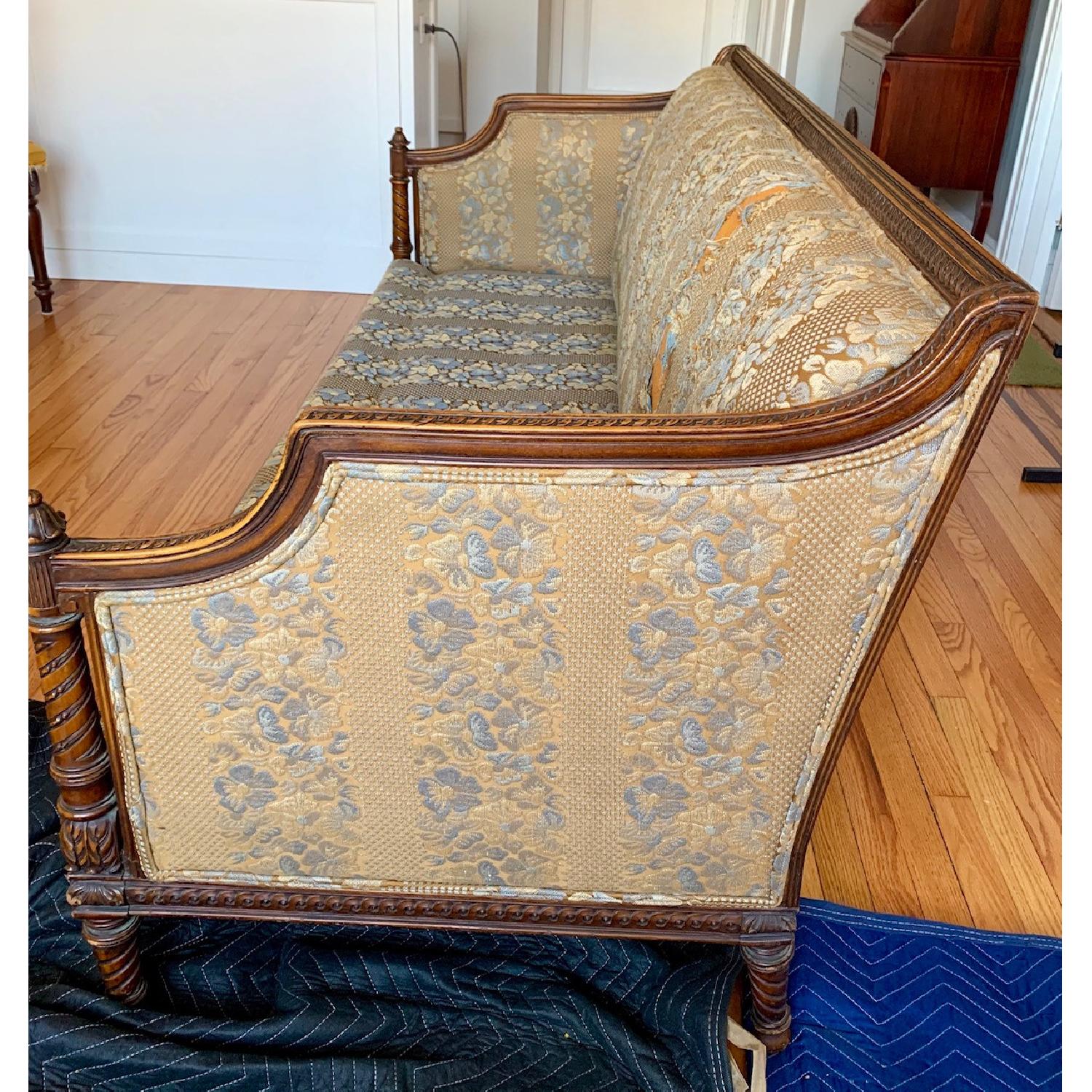 Antique Wood Frame Sofa - AptDeco