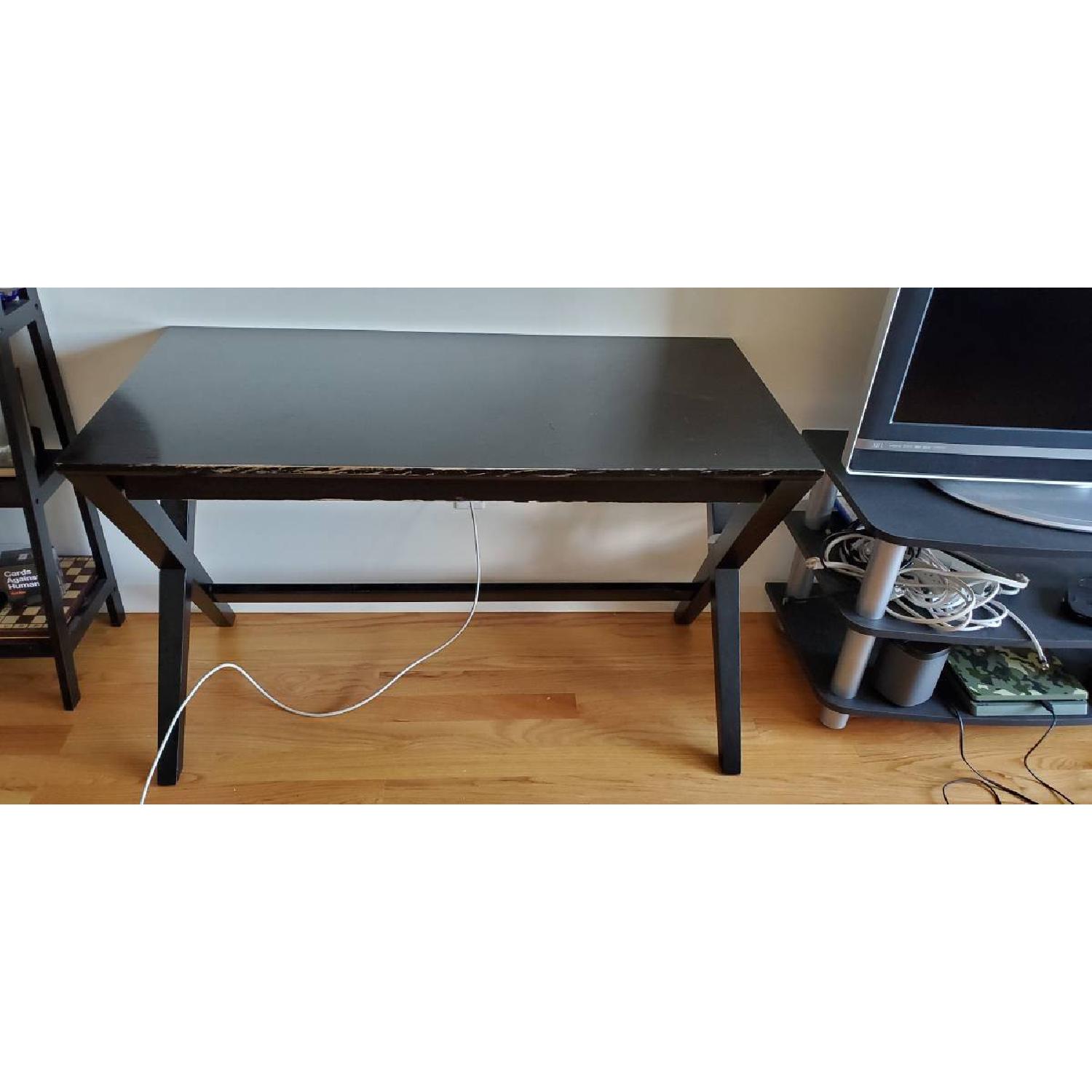 Crate & Barrel Spotlight Ebony Desk - AptDeco