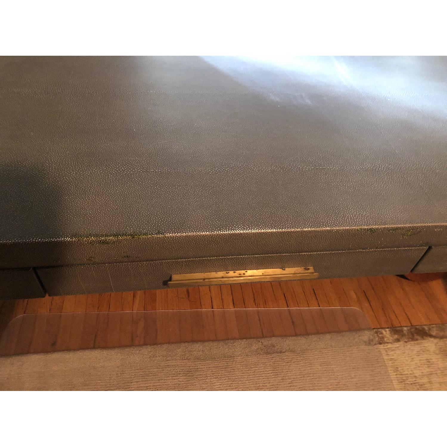 Restoration Hardware Graydon Shagreen Desk - AptDeco