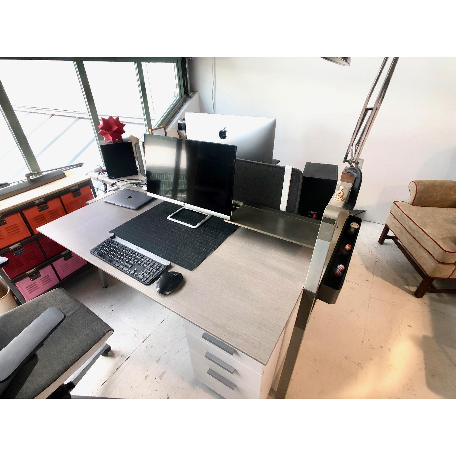 Steelcase Bivi Desks/Tables For Two - AptDeco