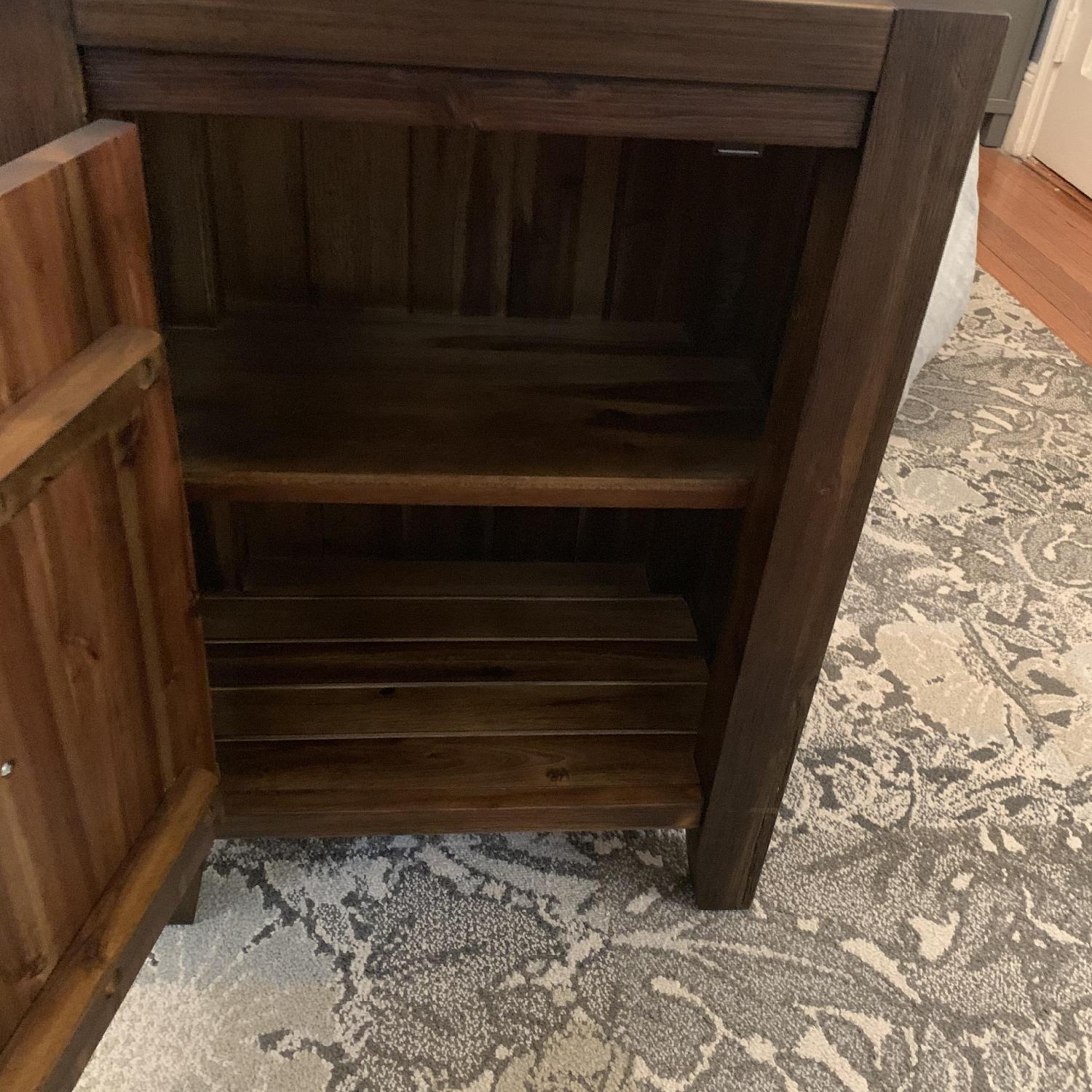 Rustic Solid Wood Accent Cabinet/Nightstand - AptDeco