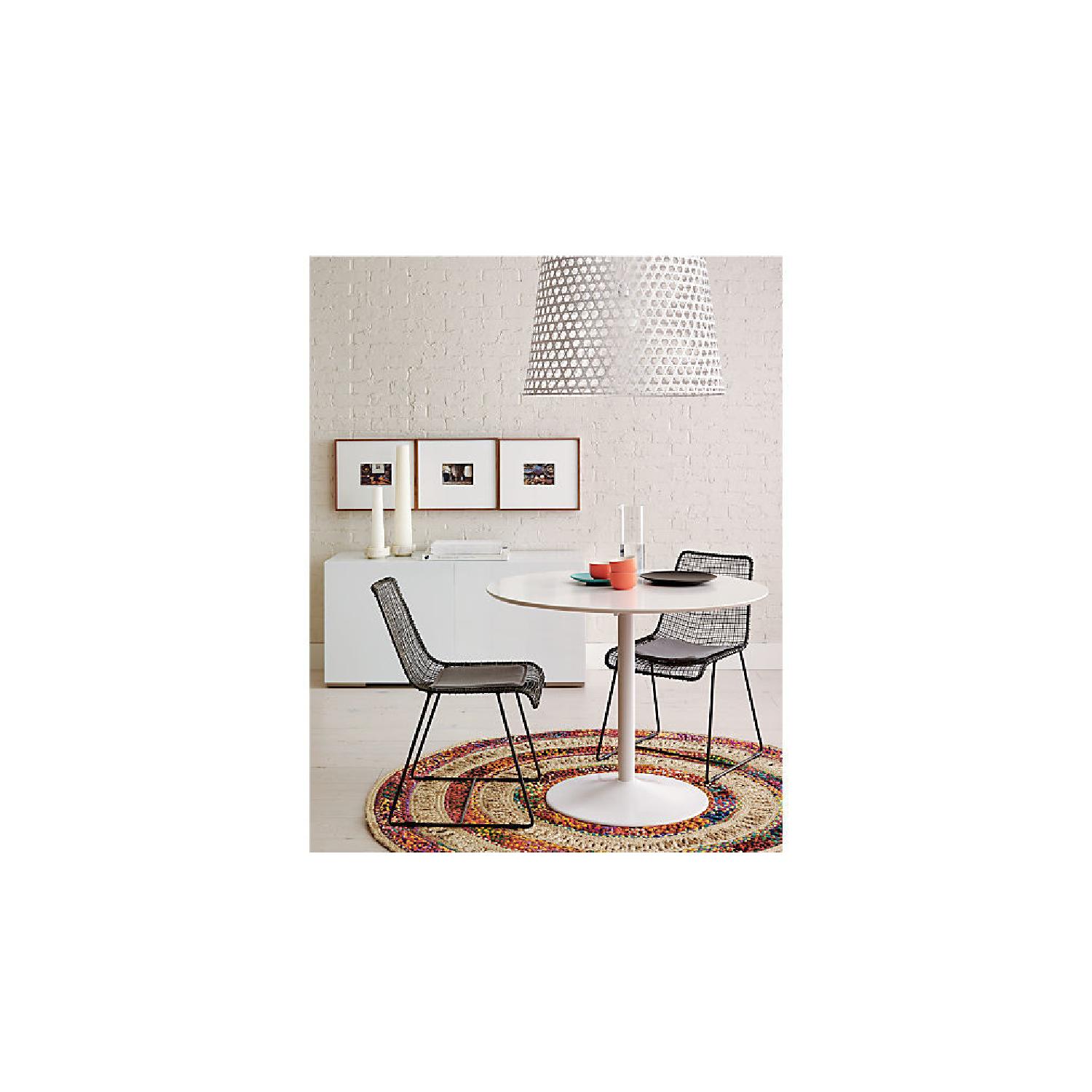 CB2 Reed Metal Handwoven Chair - AptDeco