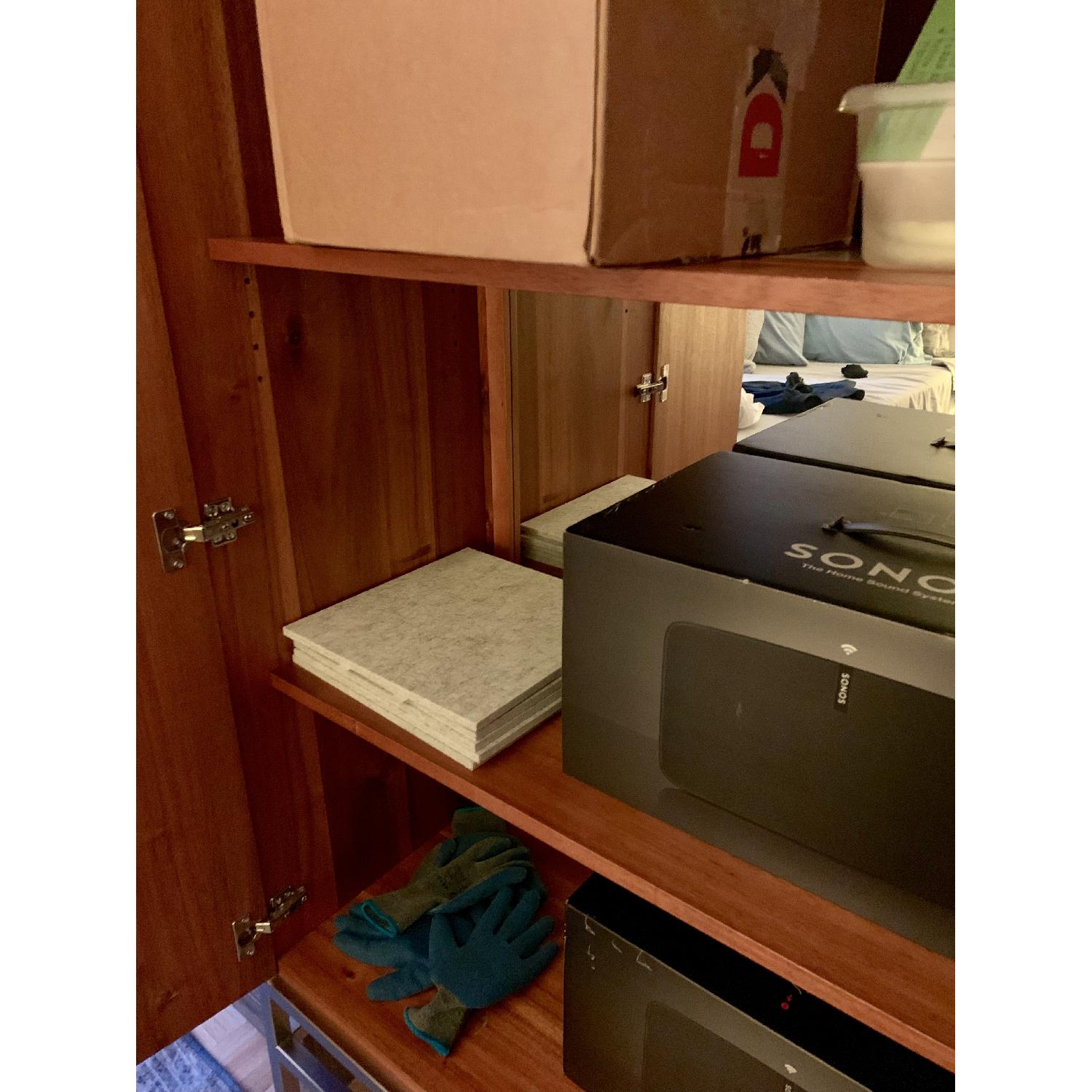 Muse Cabinet by CB2 armoire closet two door cabinet wood - AptDeco