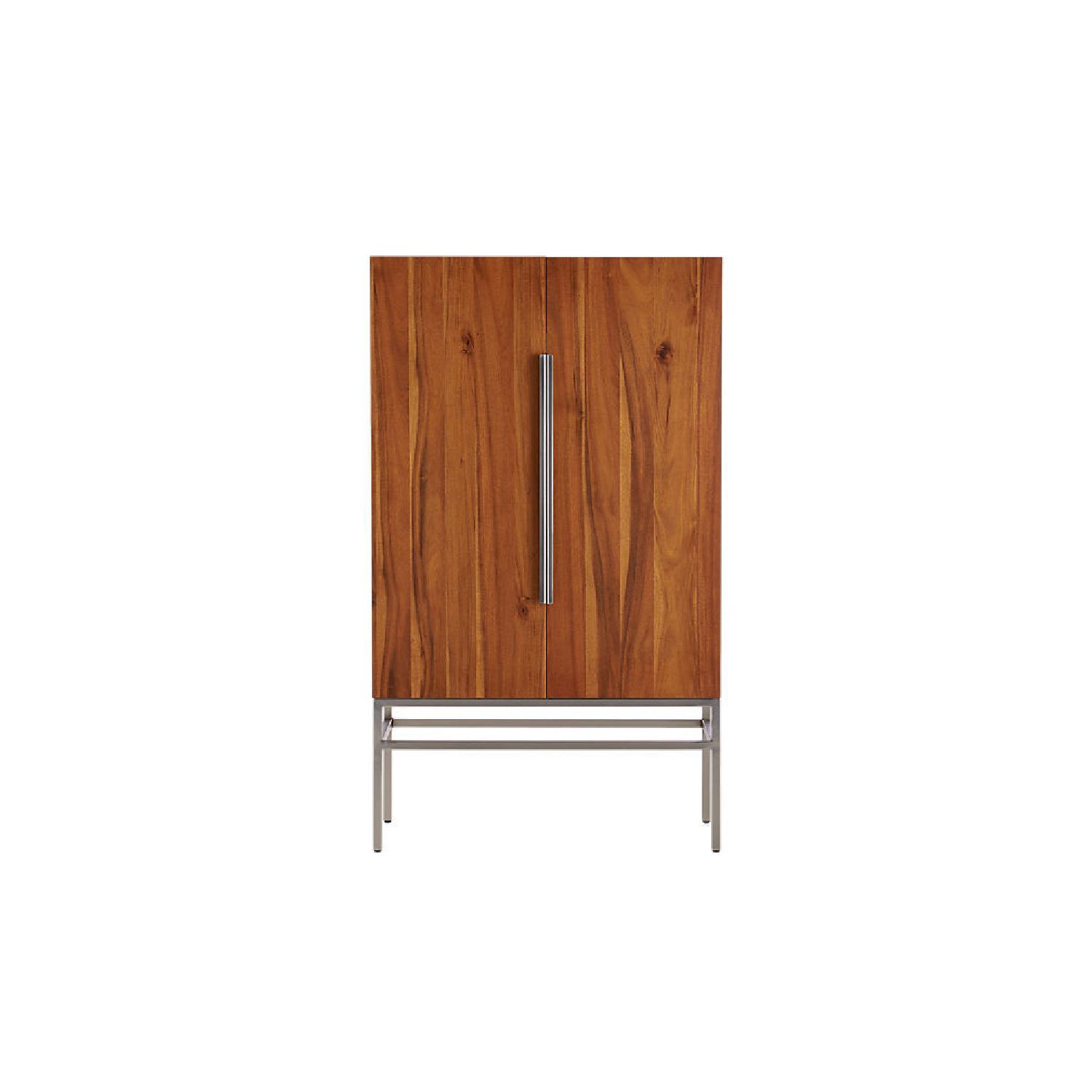 Muse Cabinet by CB2 armoire closet two door cabinet wood - AptDeco