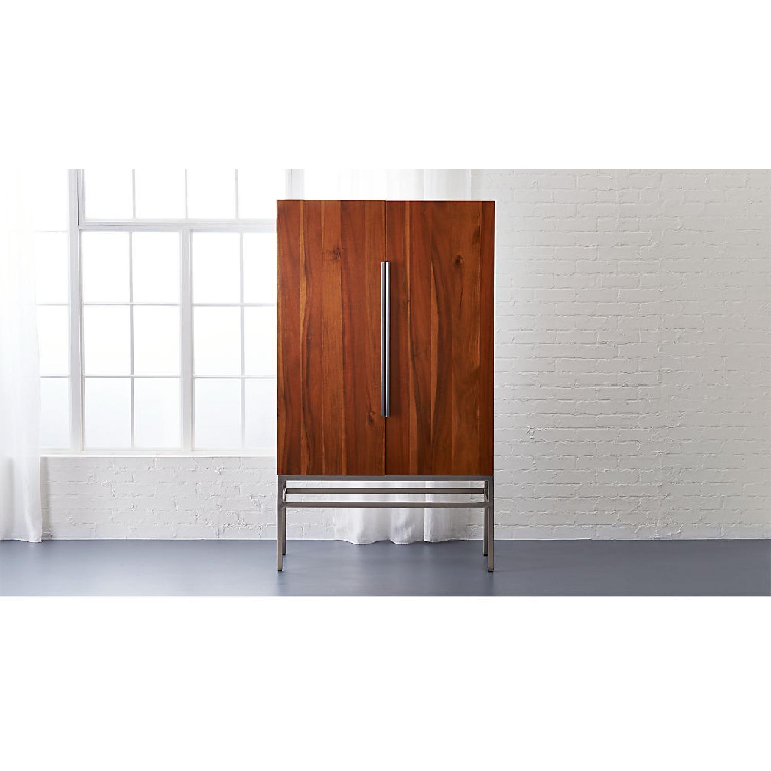 Muse Cabinet by CB2 armoire closet two door cabinet wood - AptDeco