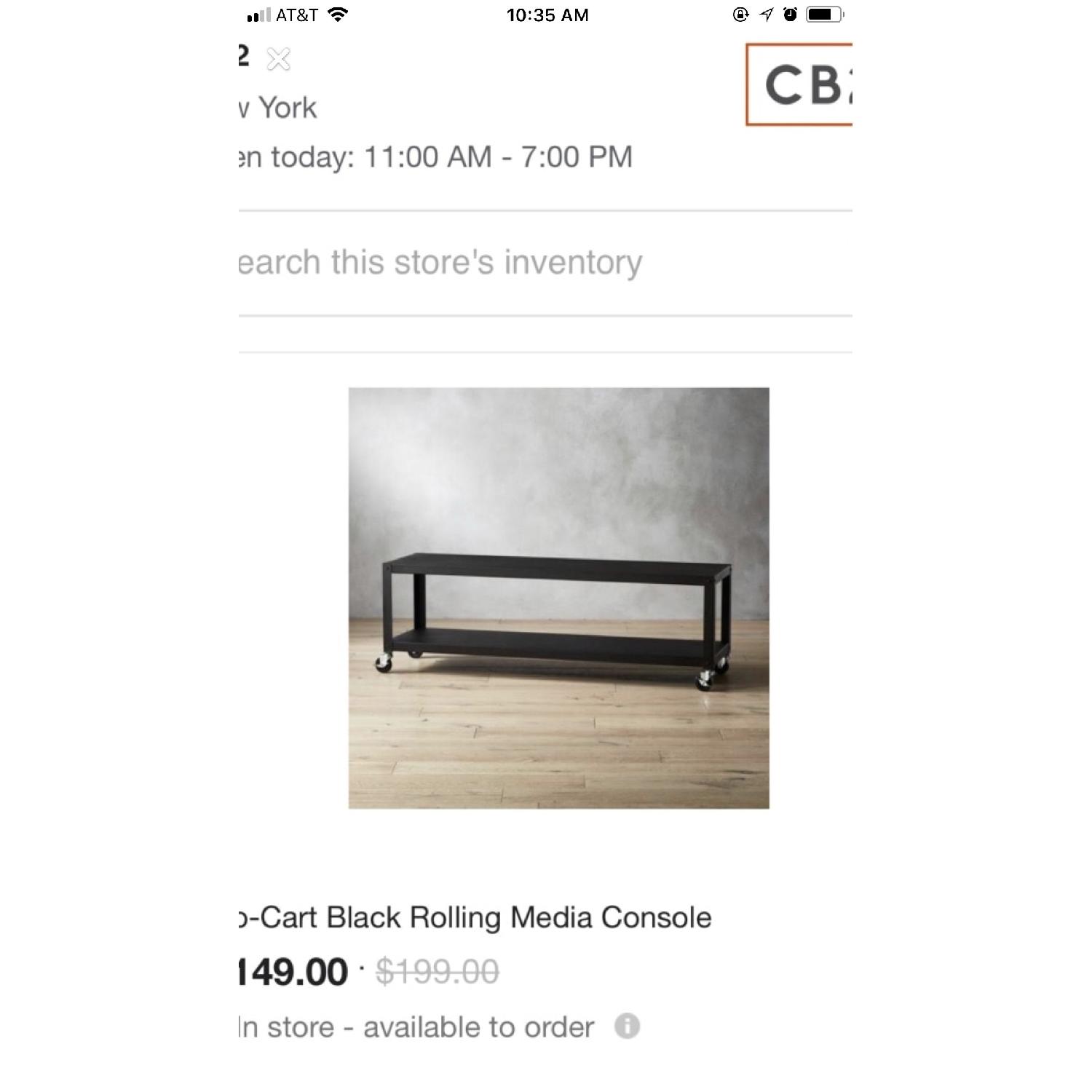 CB2 Go Cart Rolling TV Stand/Coffee Table - AptDeco