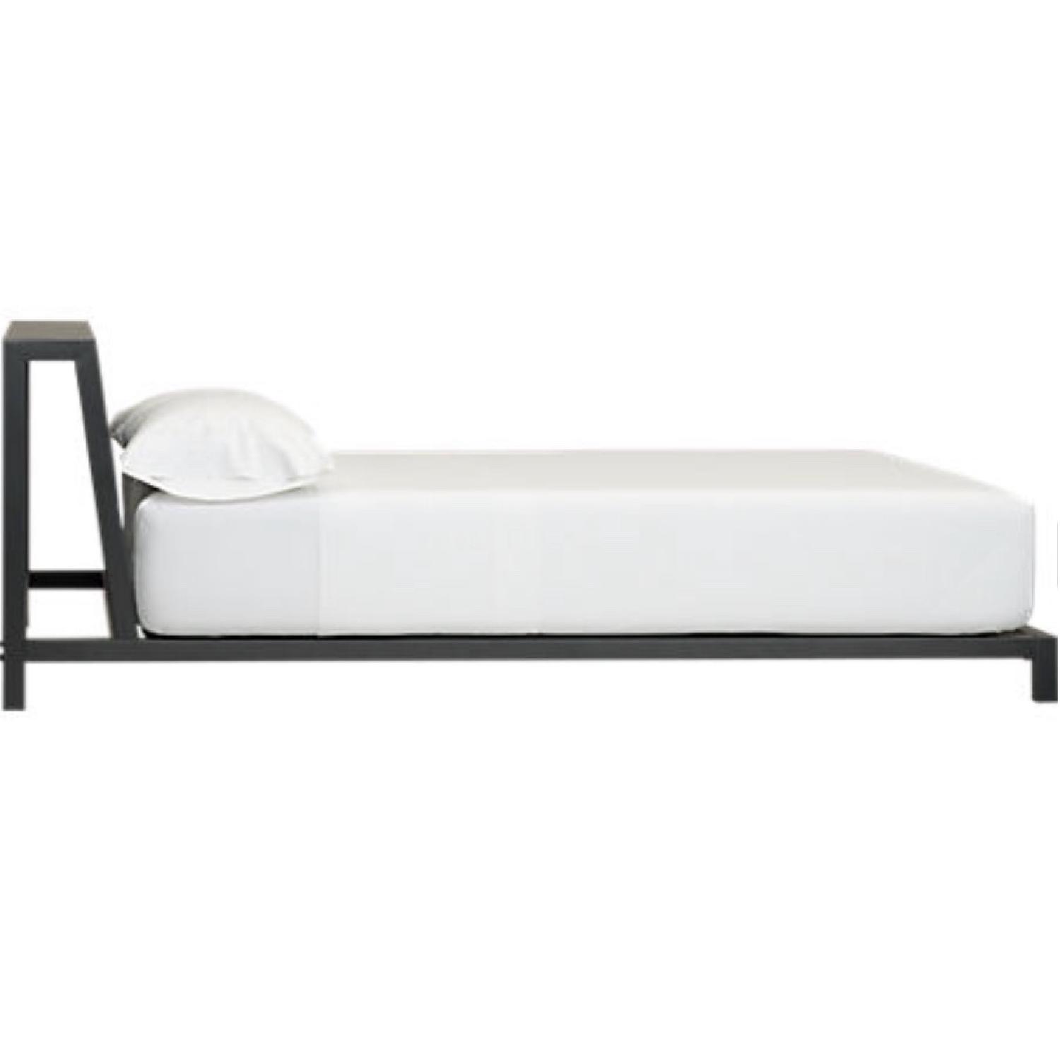 CB2 Alpine Gunmetal Queen Bed Frame - AptDeco