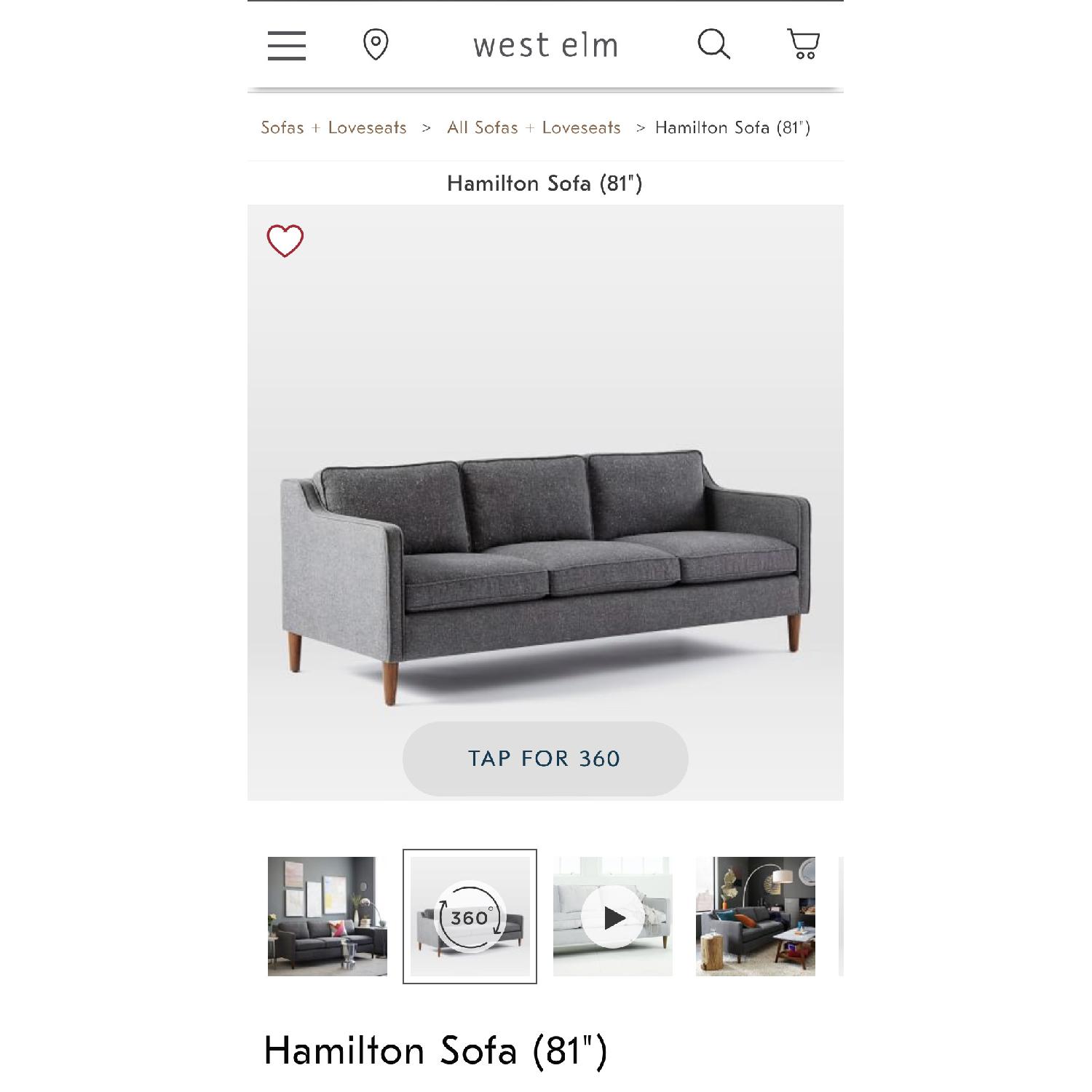West Elm Hamilton Sofa AptDeco
