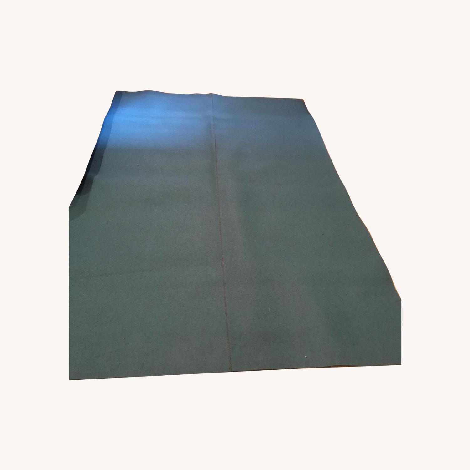 FilzFelt Teal Wool Felt Area Rug - AptDeco