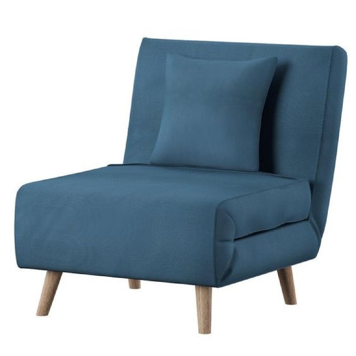 Mercury Row Teal Convertible Chairs - AptDeco