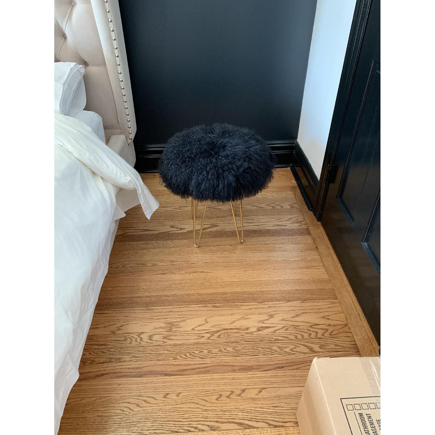 Mongolian Lamb Stool - AptDeco