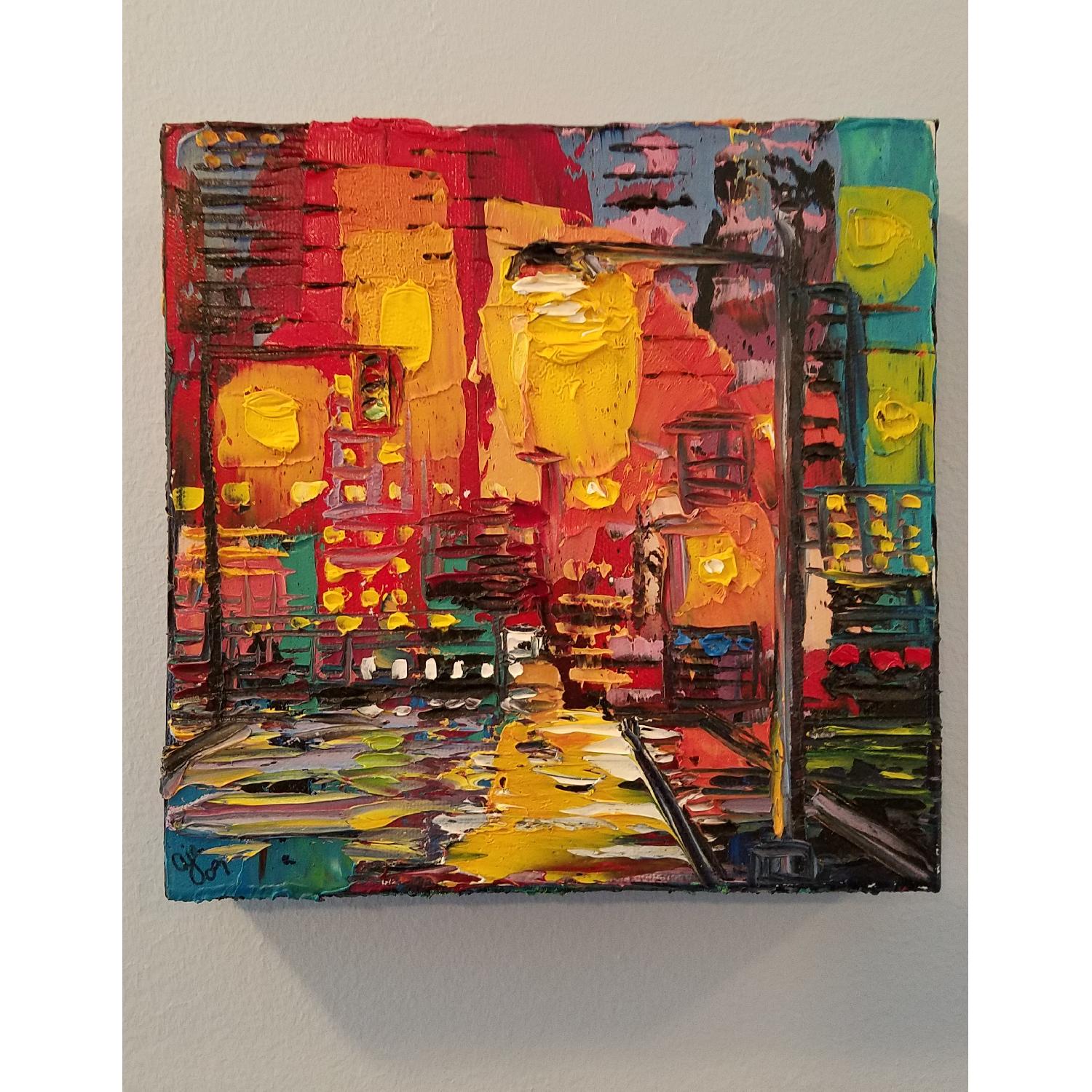 Faces of the City LV - Original Oil Painting by Aja Trier - AptDeco