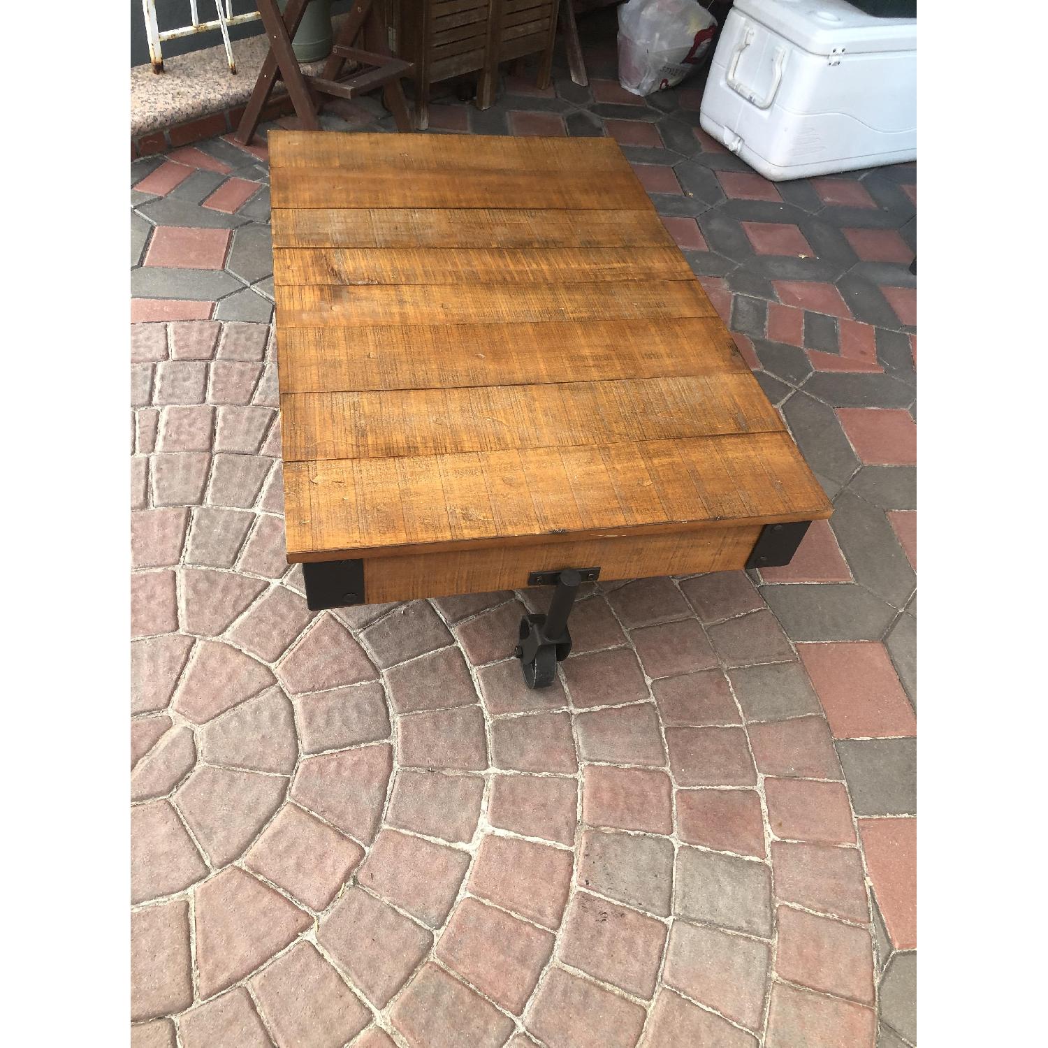 Rustic Cocktail Table - AptDeco