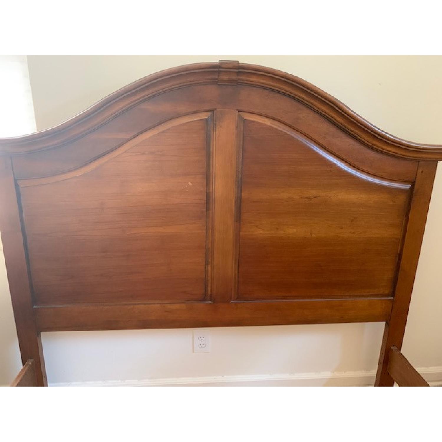 Lexington Cherry Wood Queen Bed Frame - AptDeco