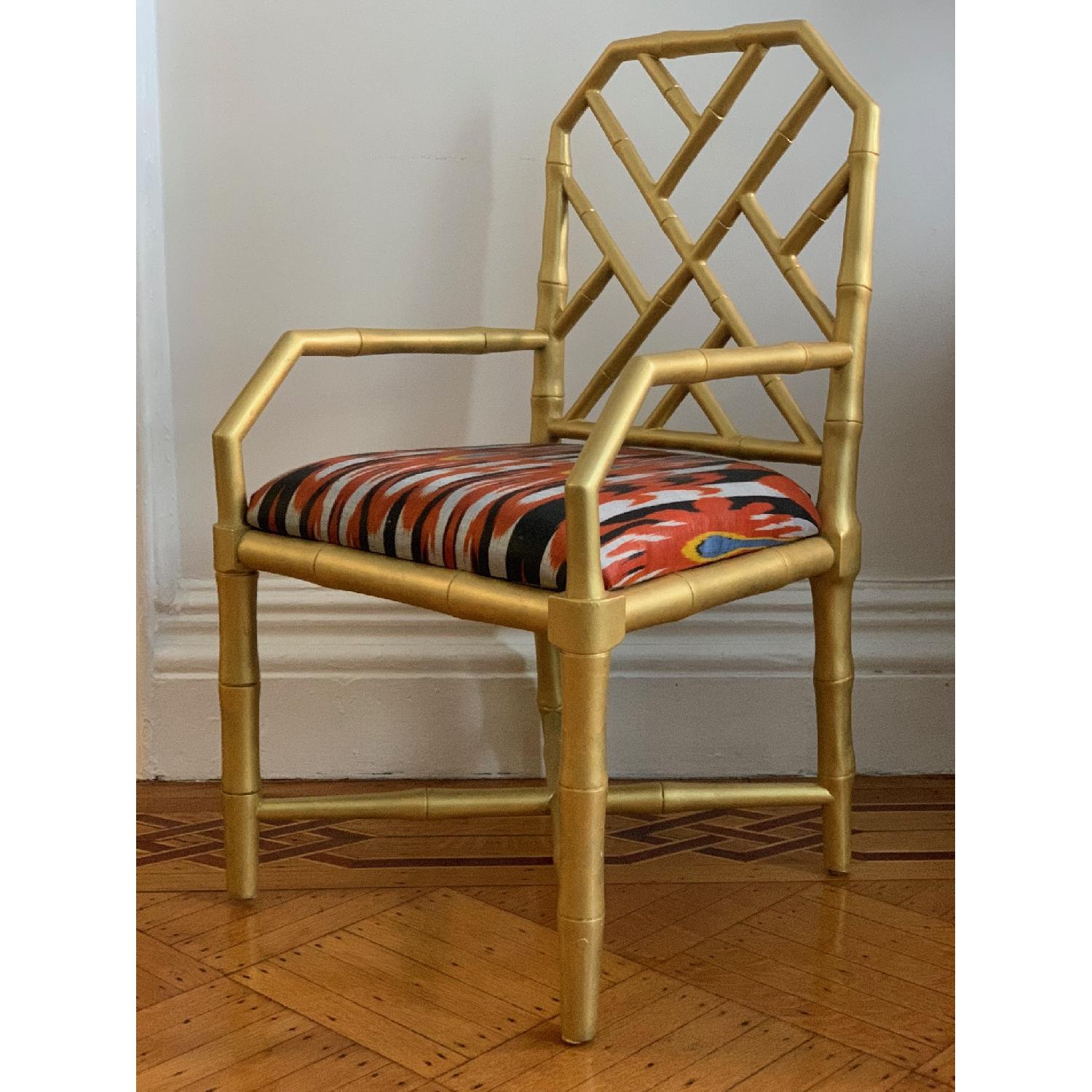 Bungalow 5 Metallic Gold Bamboo Accent chair - AptDeco