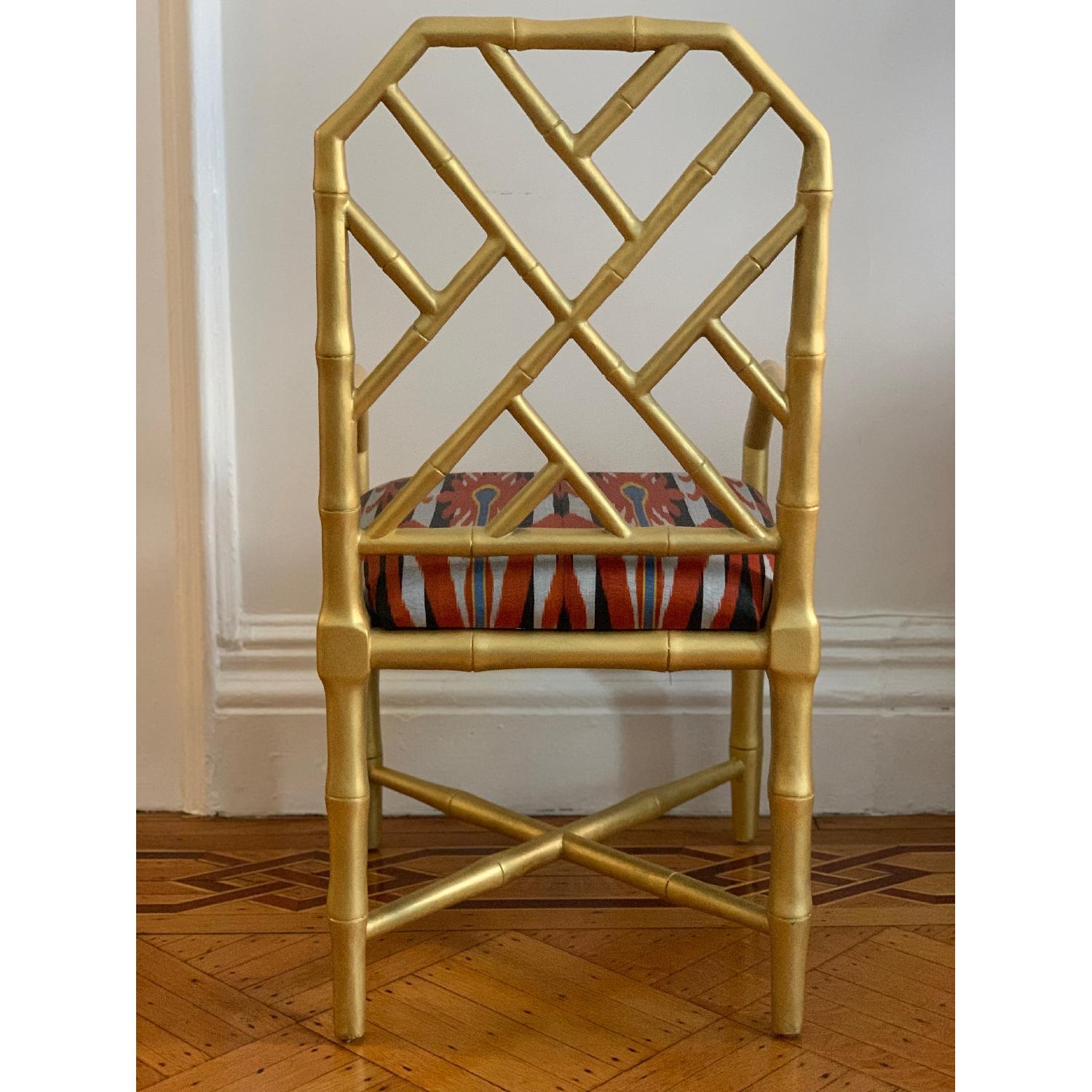 Bungalow 5 Metallic Gold Bamboo Accent chair - AptDeco