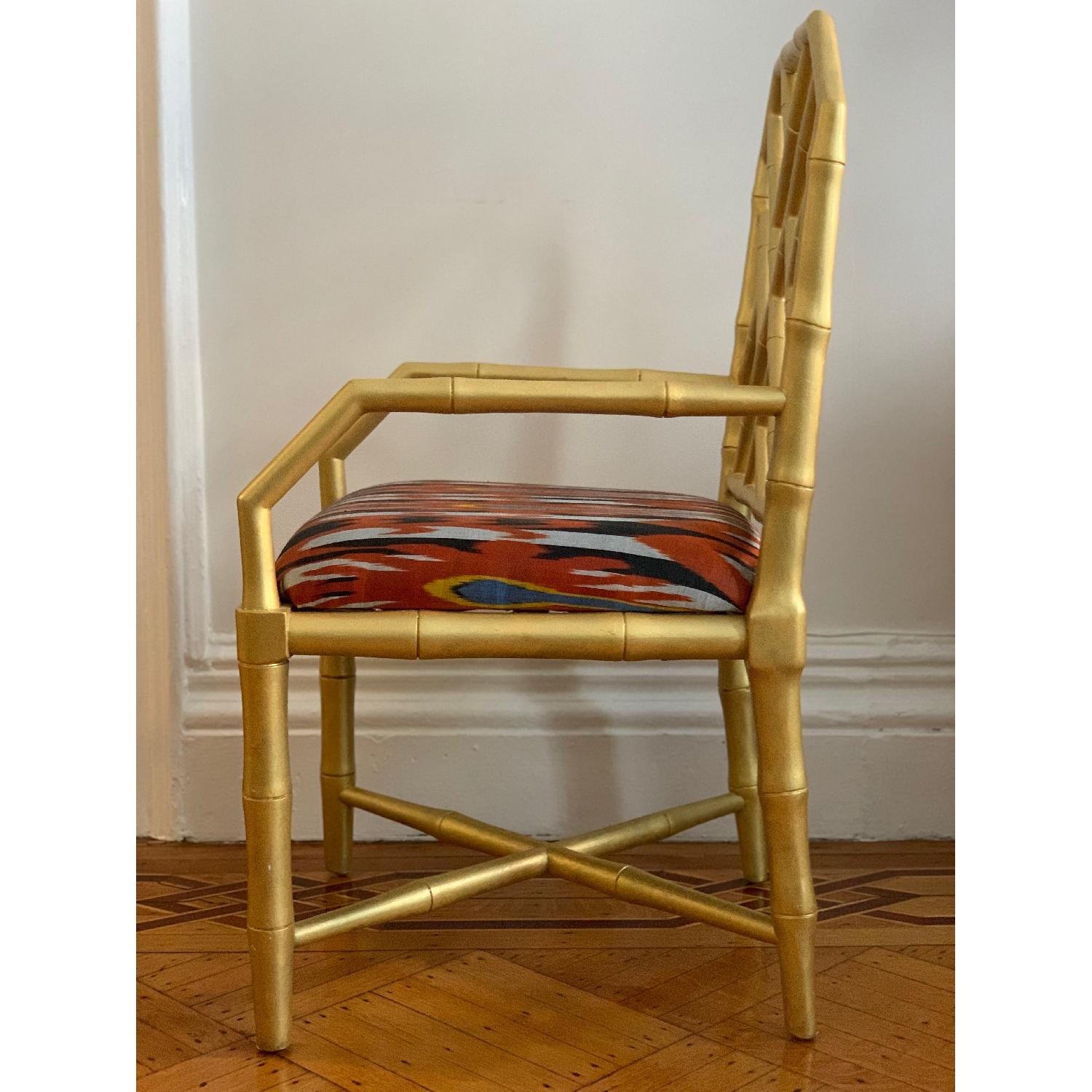 Bungalow 5 Metallic Gold Bamboo Accent chair - AptDeco