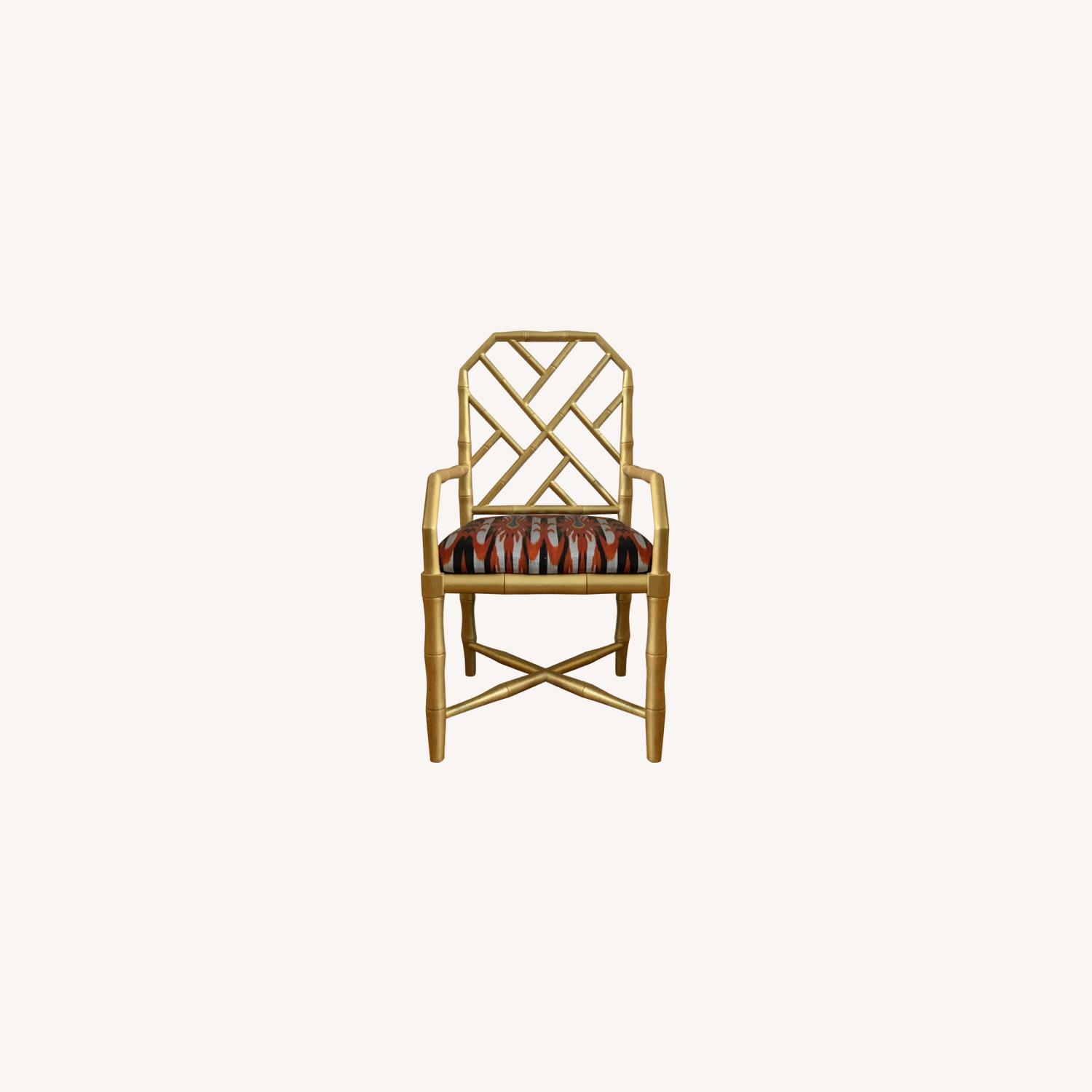 Bungalow 5 Metallic Gold Bamboo Accent chair - AptDeco
