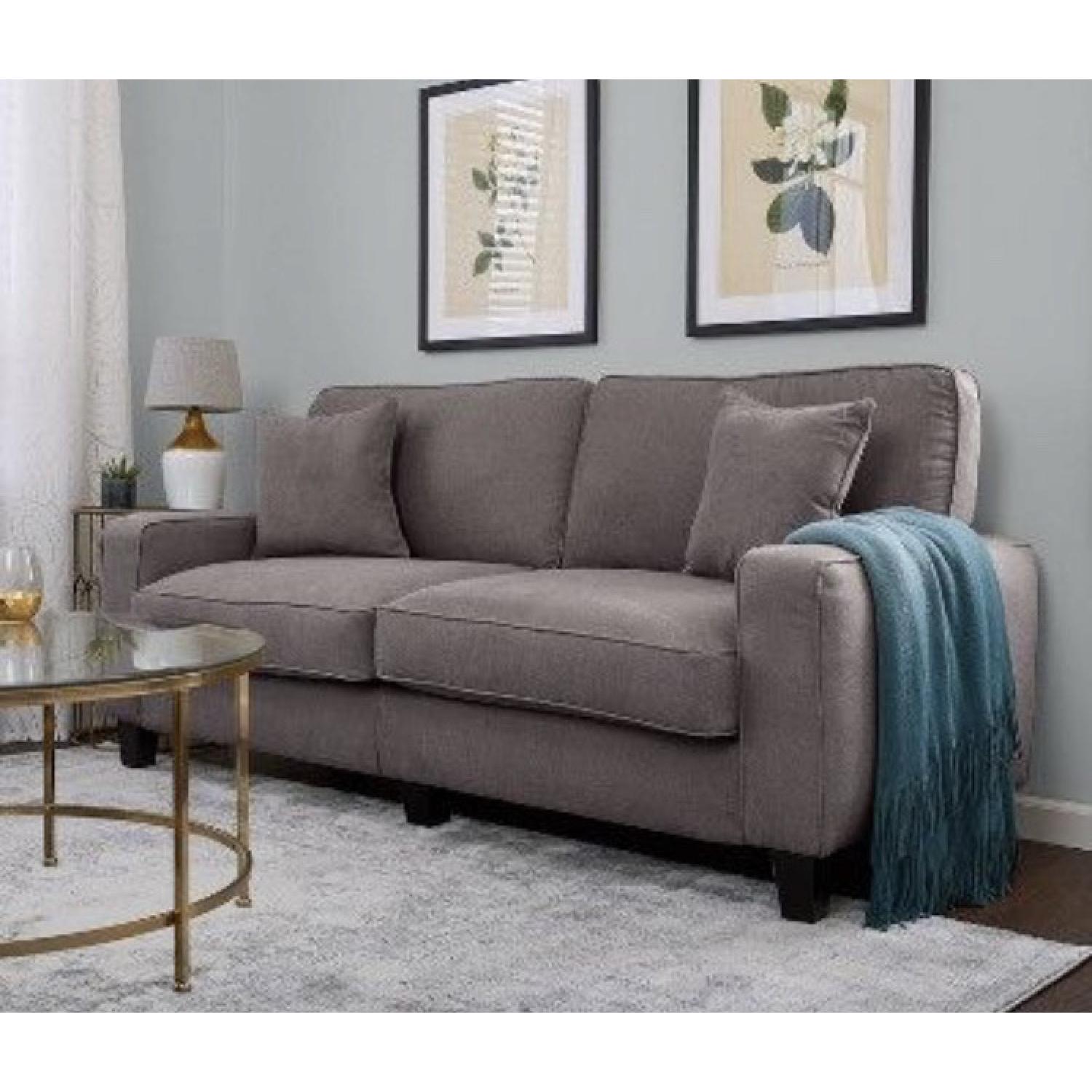 Serta Palisades Glacial Gray Sofa - AptDeco