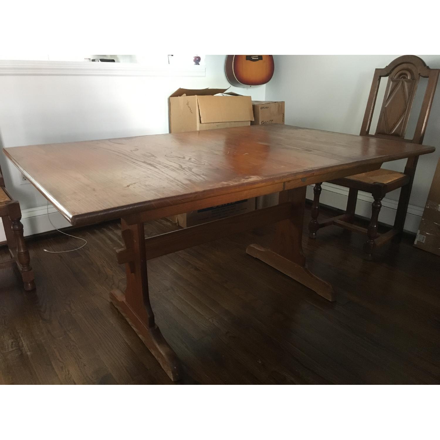 Solid Wood Extendable Dining Table - AptDeco