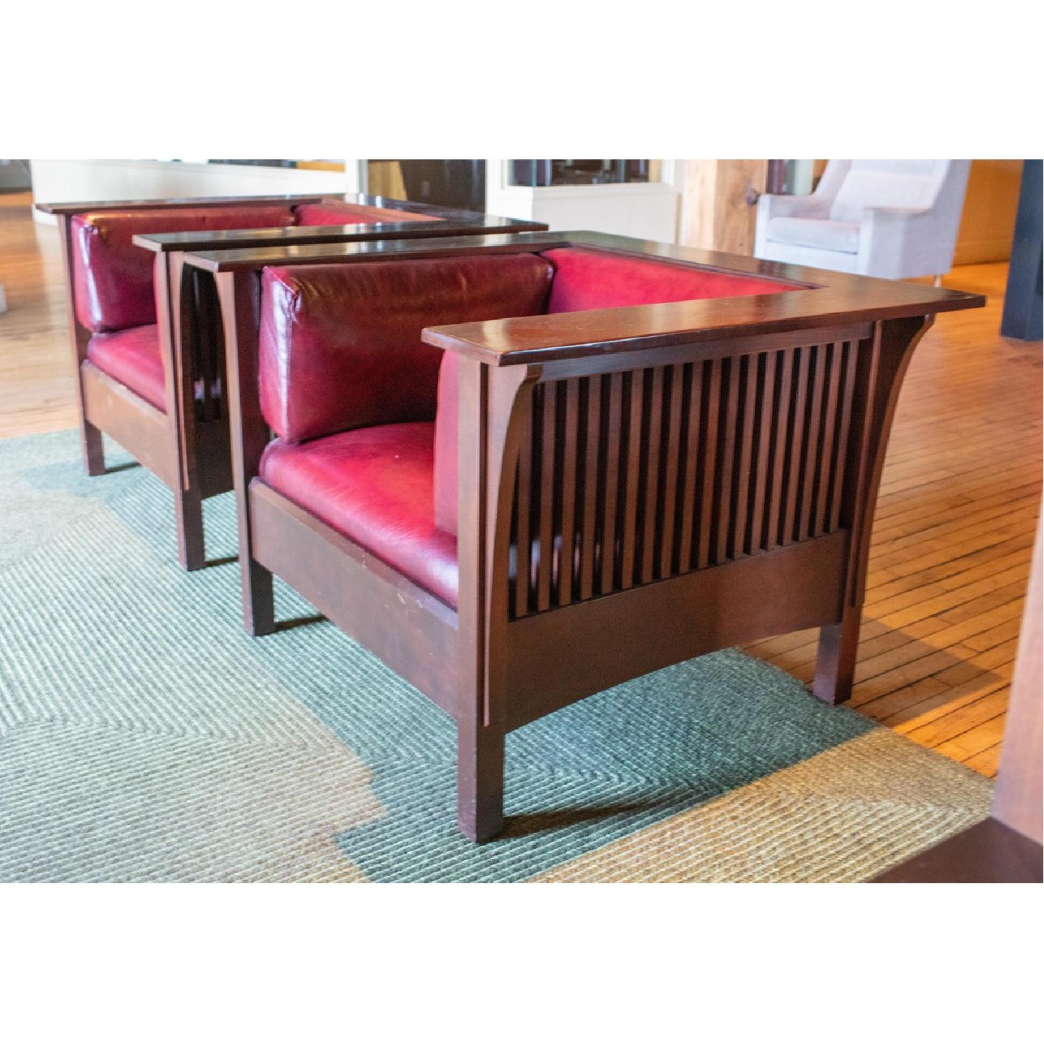 Stickley Prairie Spindle Chairs - AptDeco