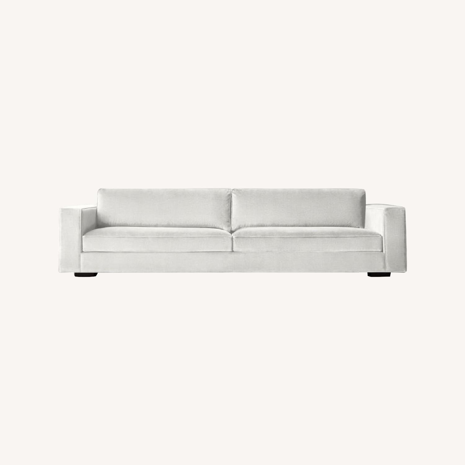 Restoration Hardware Maddox White Modern Sofa - AptDeco