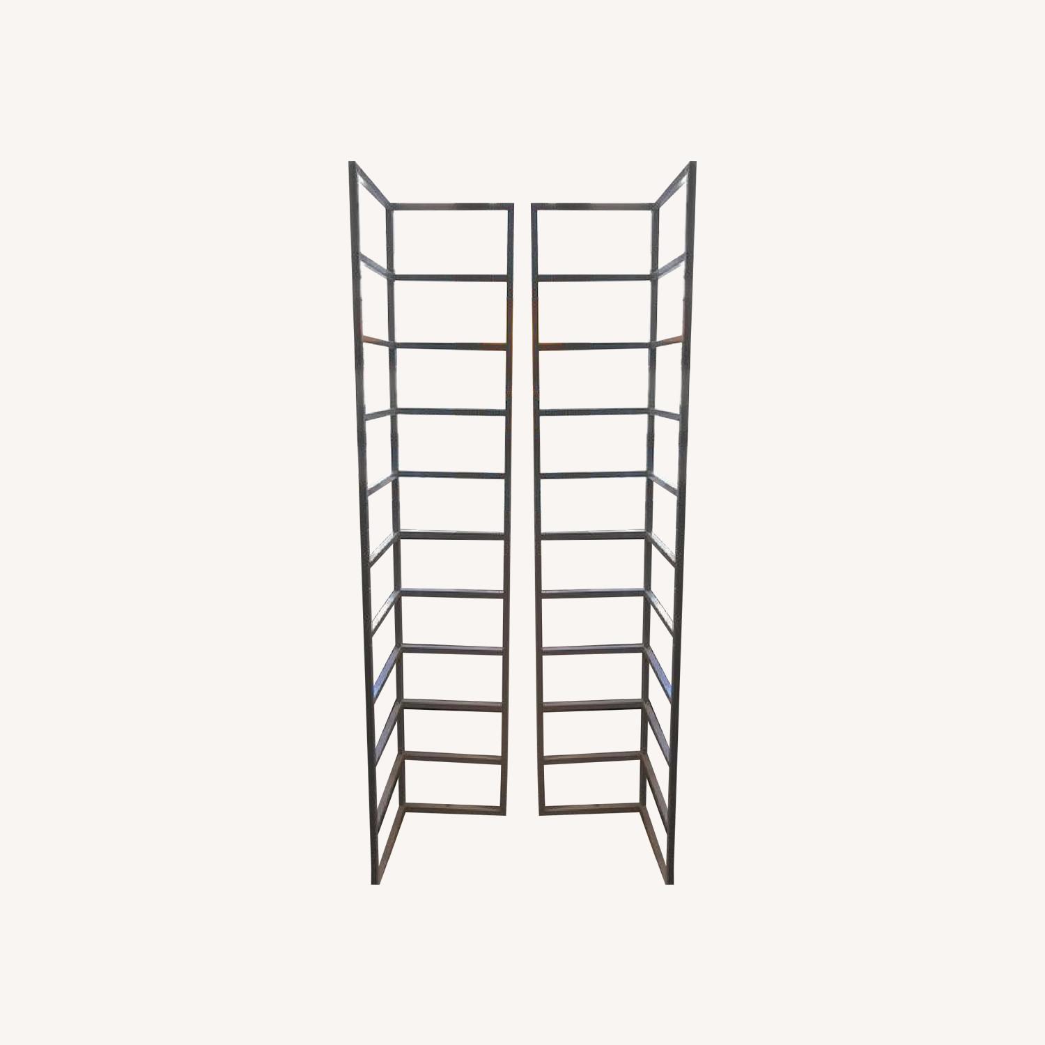 Container Store Modern Metal Bookshelf - AptDeco