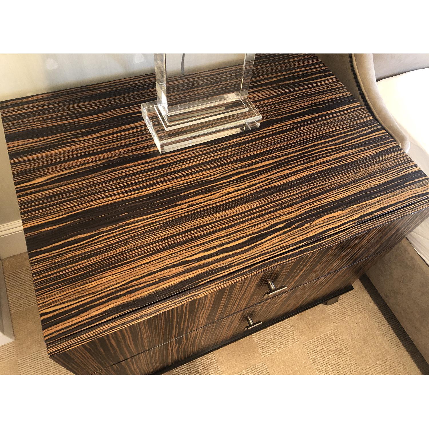 Wood Texture Nightstand - AptDeco