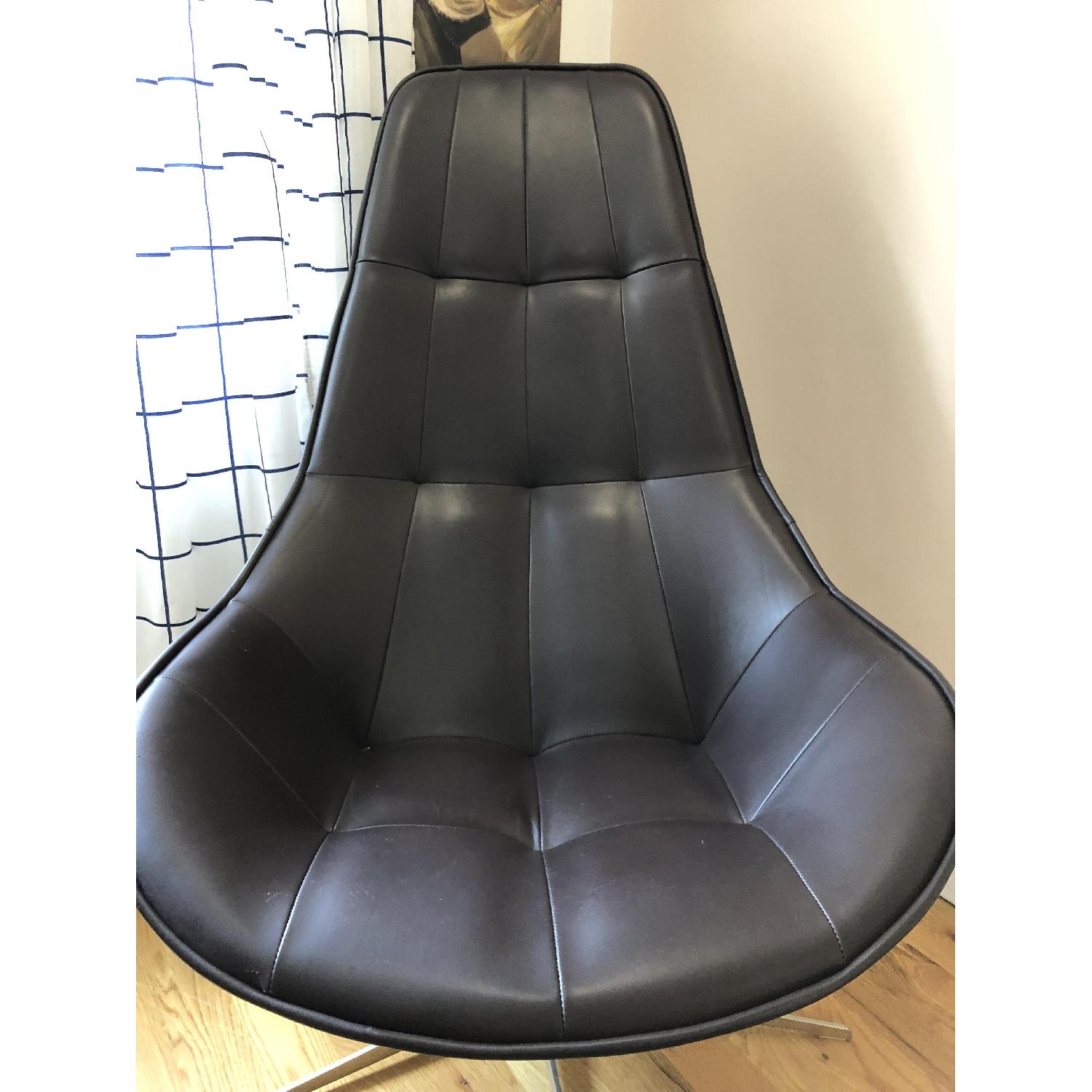 BoConcept Boston Chair & Footstool - AptDeco