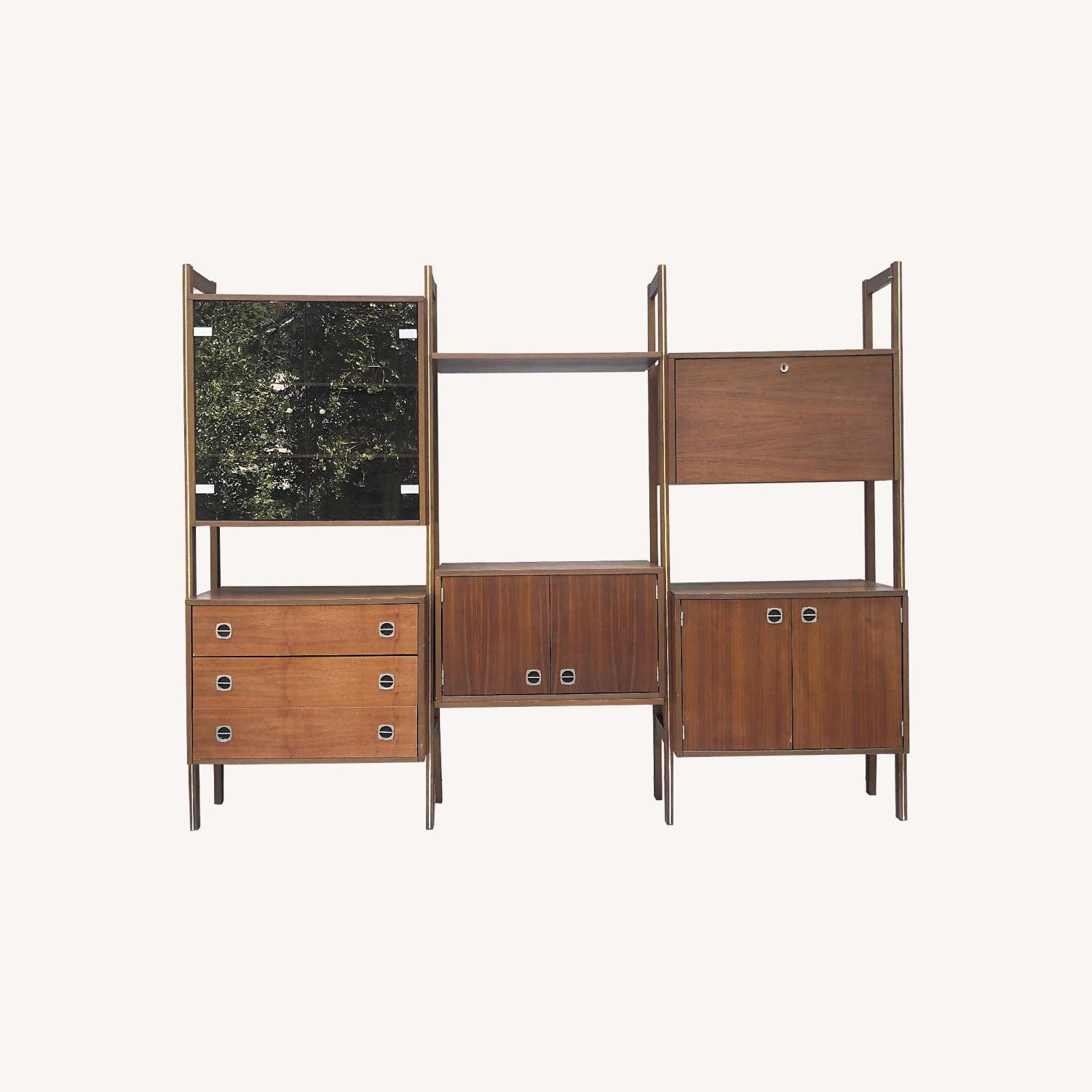 Mid-Century Wall Unit/Modular Freestanding Room Divider - AptDeco