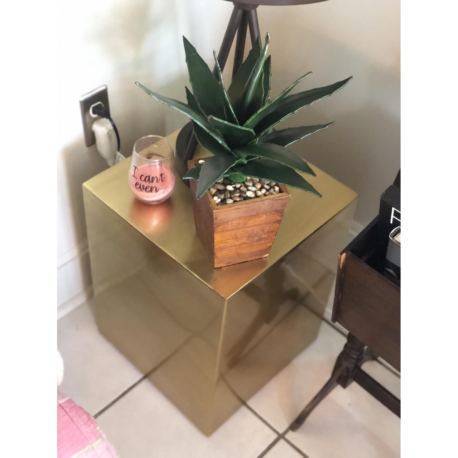 Gold Side Tables - AptDeco