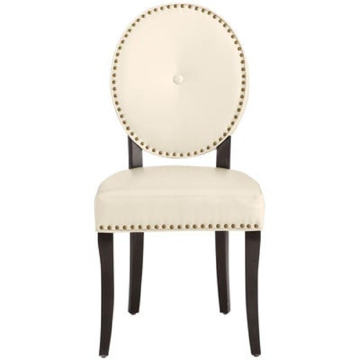 Pier 1 Cadence Ivory Dining Chair - AptDeco