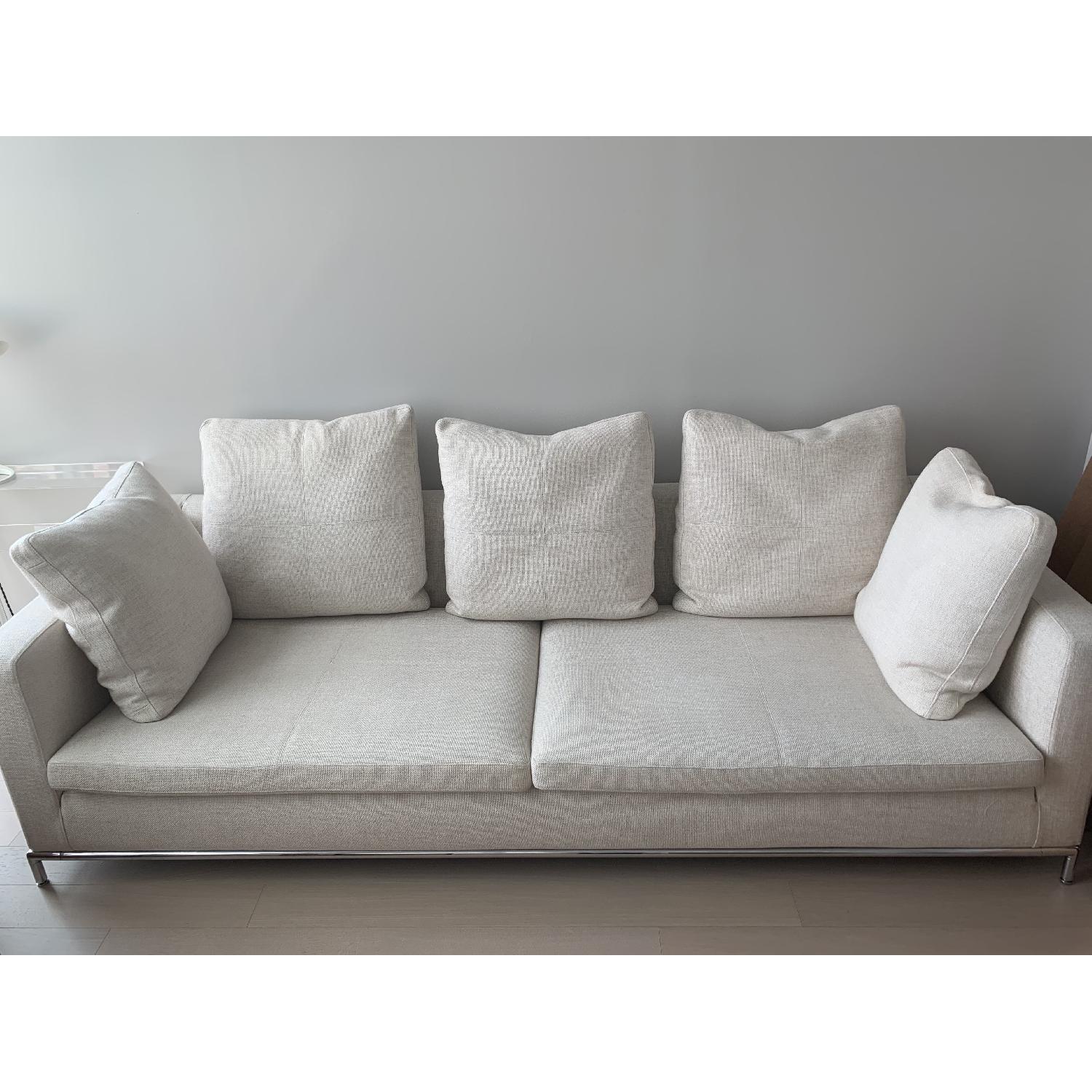 Natural Fabric Sofa - AptDeco