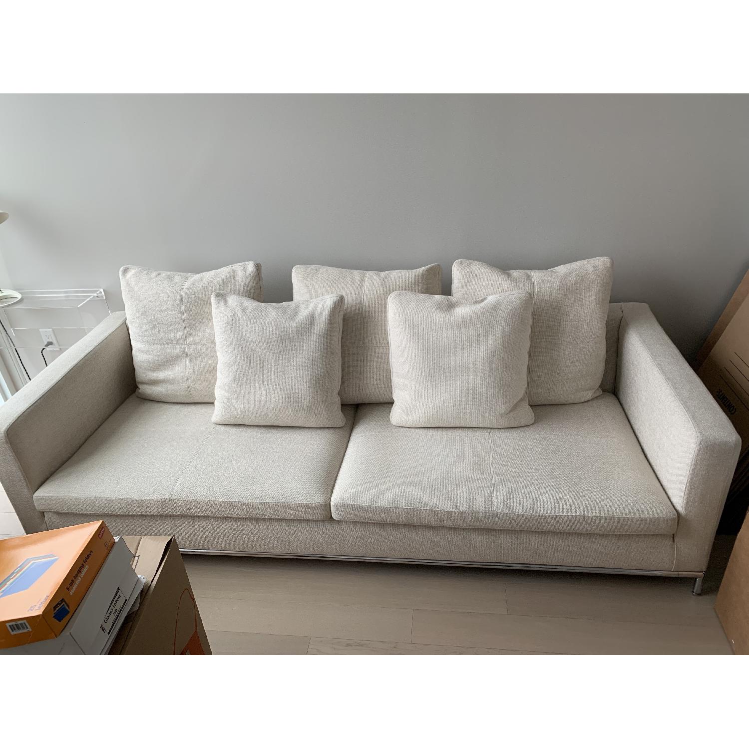 Natural Fabric Sofa - AptDeco