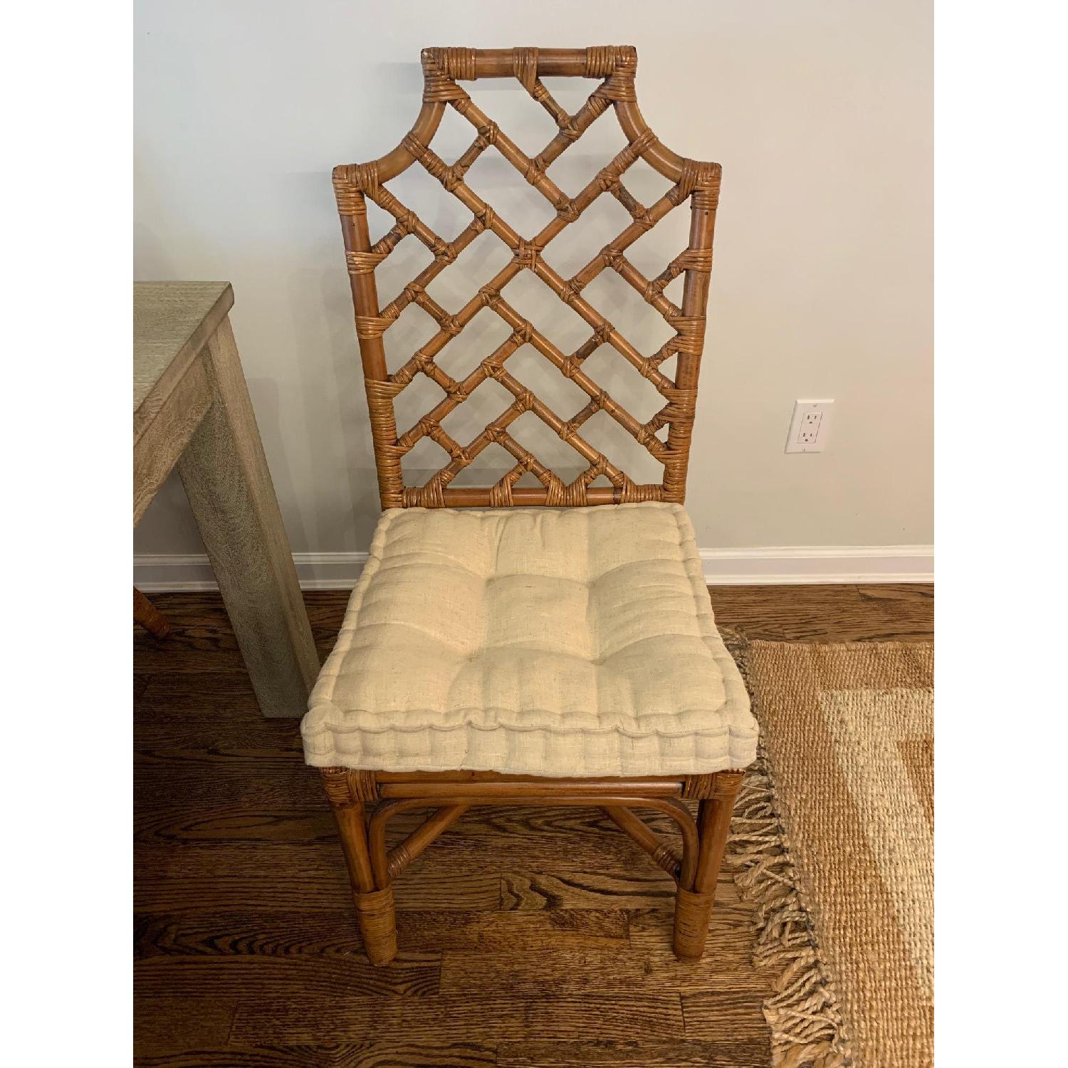 Pier 1 Rattan Dining Chairs - AptDeco