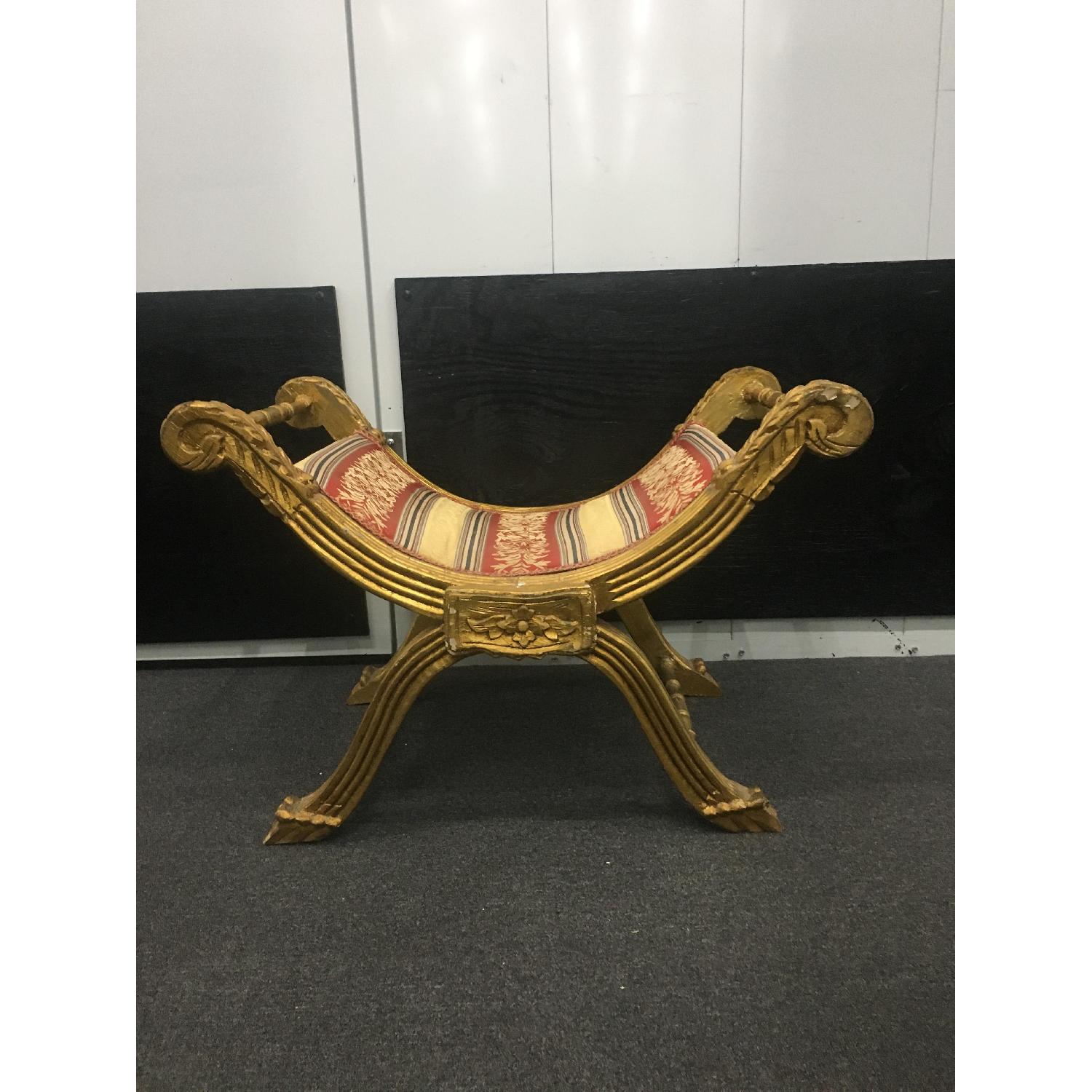 Taylor Made Custom Furniture Gilded bench - AptDeco
