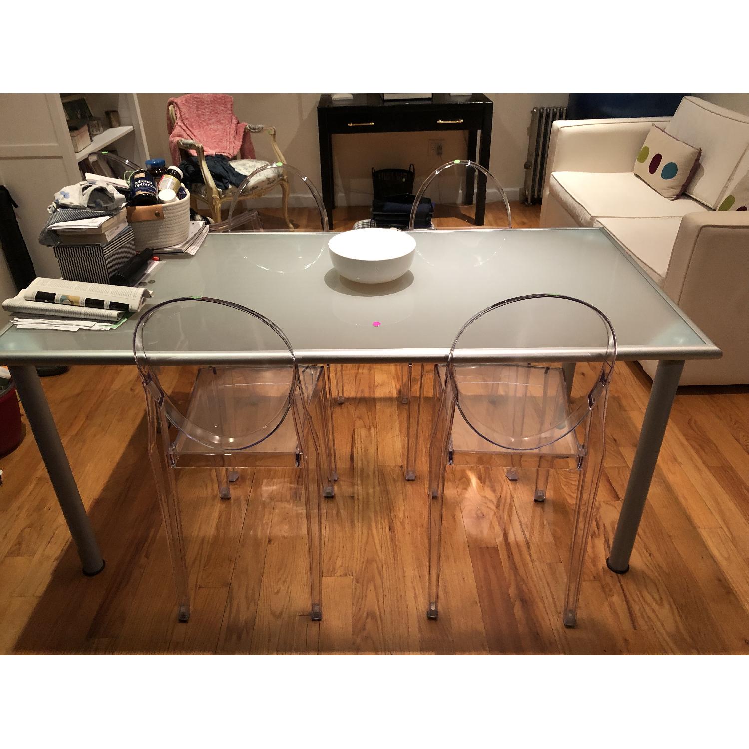 Ikea Glass Top Dining Table - AptDeco