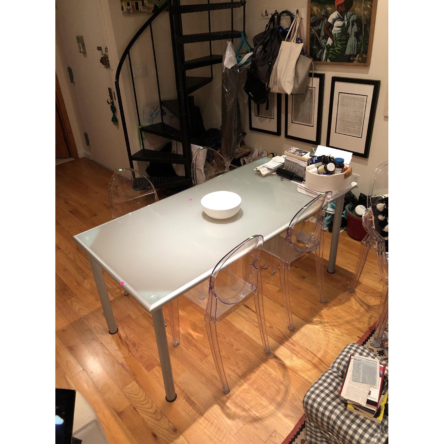 Ikea Glass Top Dining Table - AptDeco