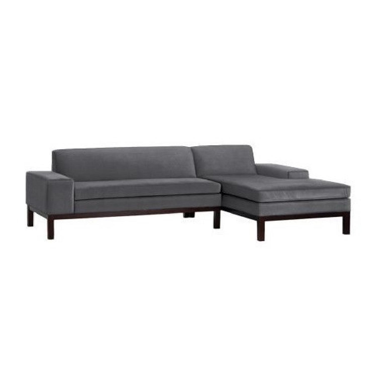 West Elm Sectional Sofa w/ Chaise - AptDeco
